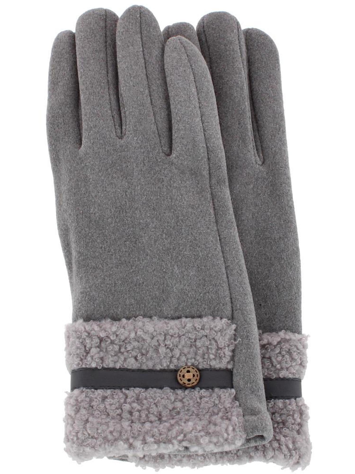 CTM Teddy Synthetic Fleece Touchscreen Winter Gloves (Women) - Walmart.com