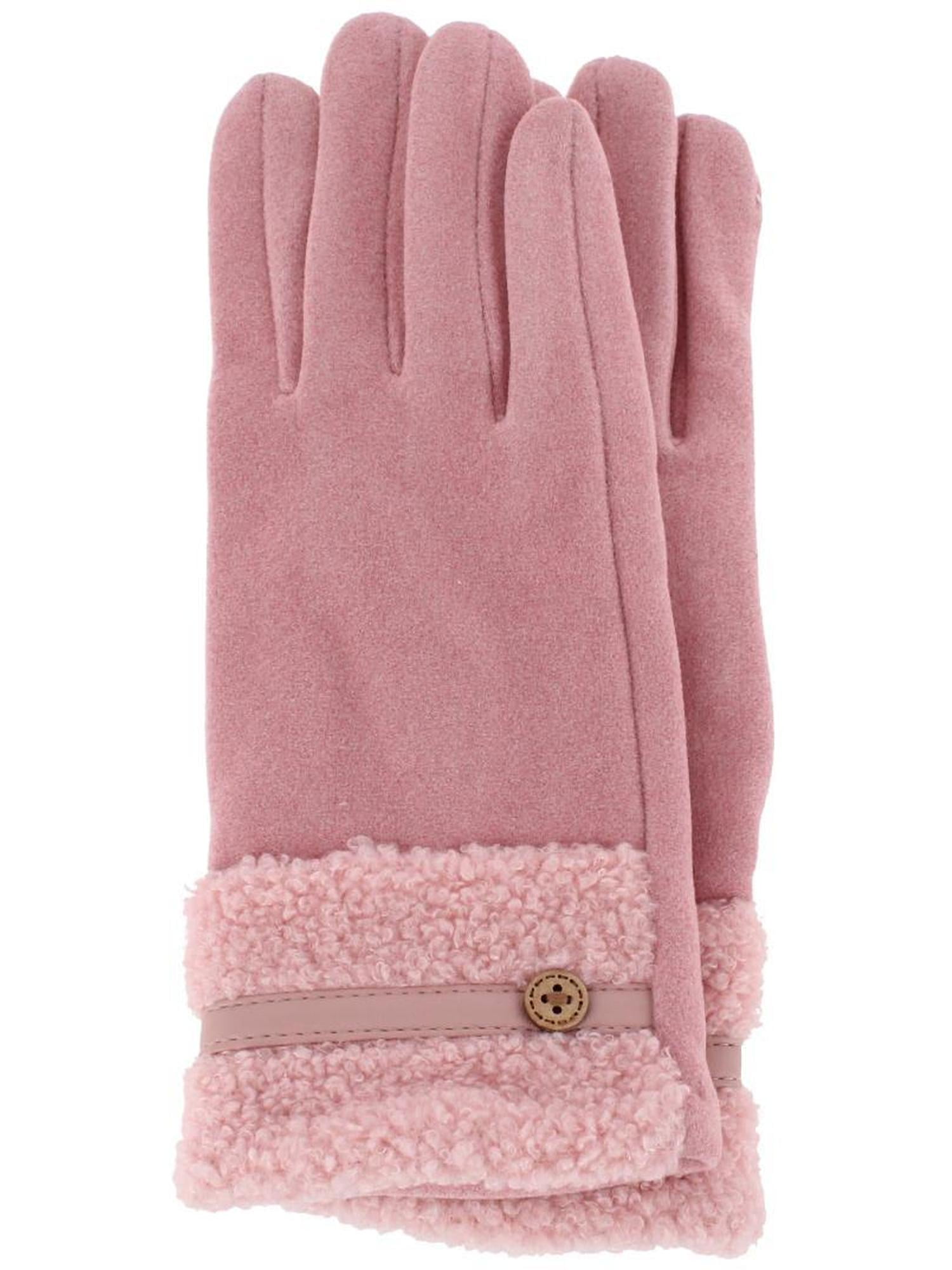 CTM Teddy Synthetic Fleece Touchscreen Winter Gloves (Women) - Walmart.com