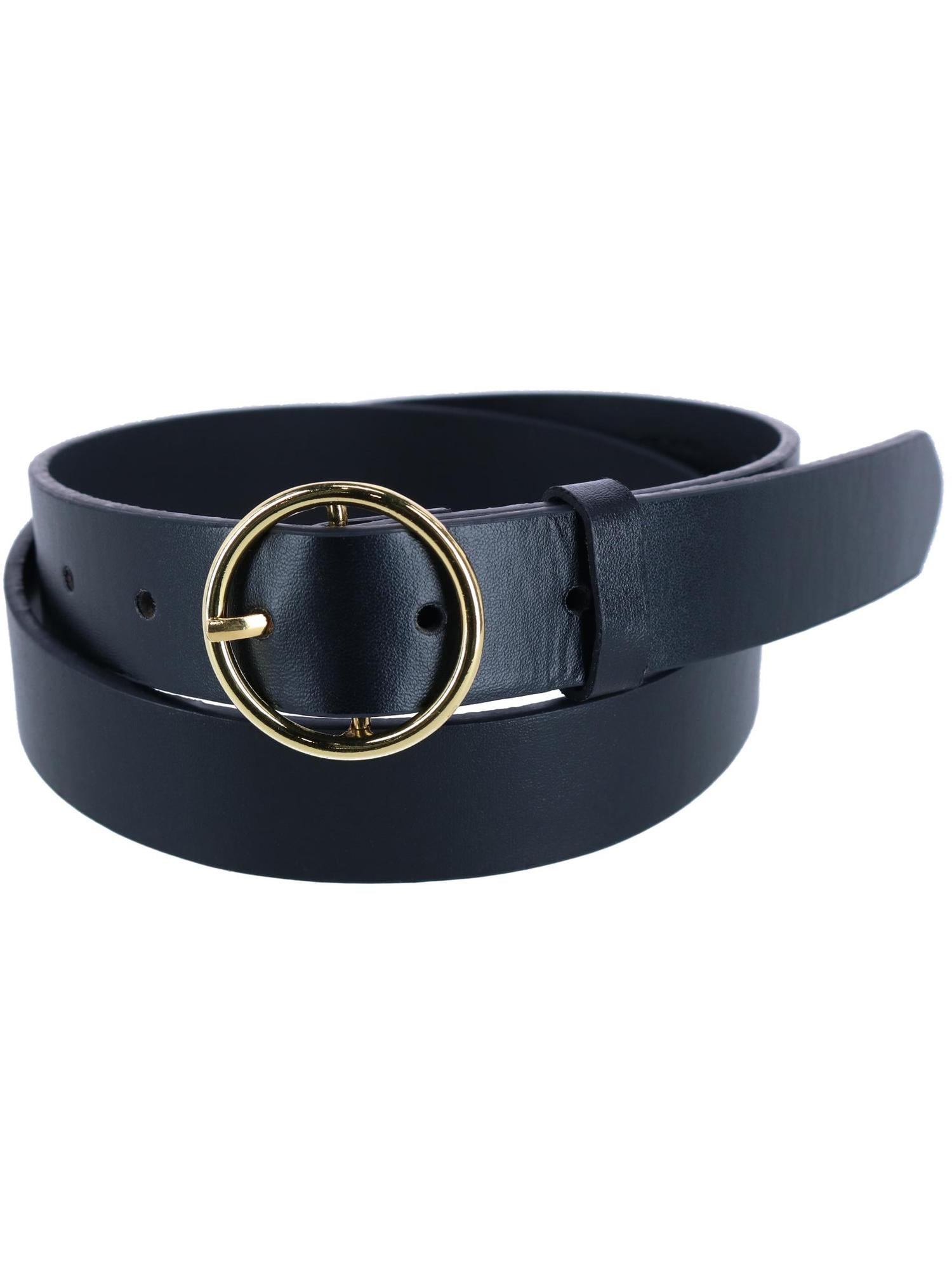 CTM Thick Rounded Buckle Belt (Women) - Walmart.com