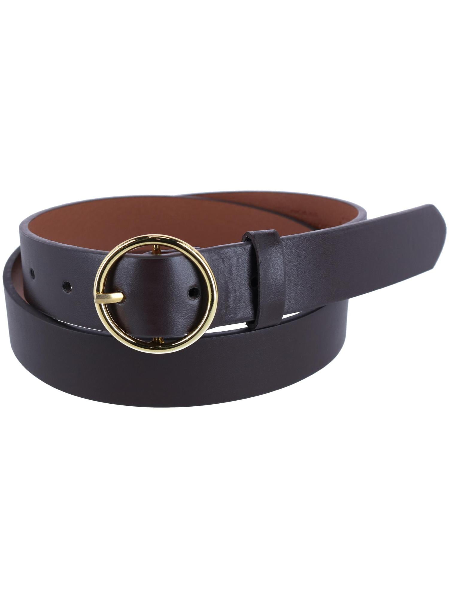 CTM Thick Rounded Buckle Belt (Women) - Walmart.com