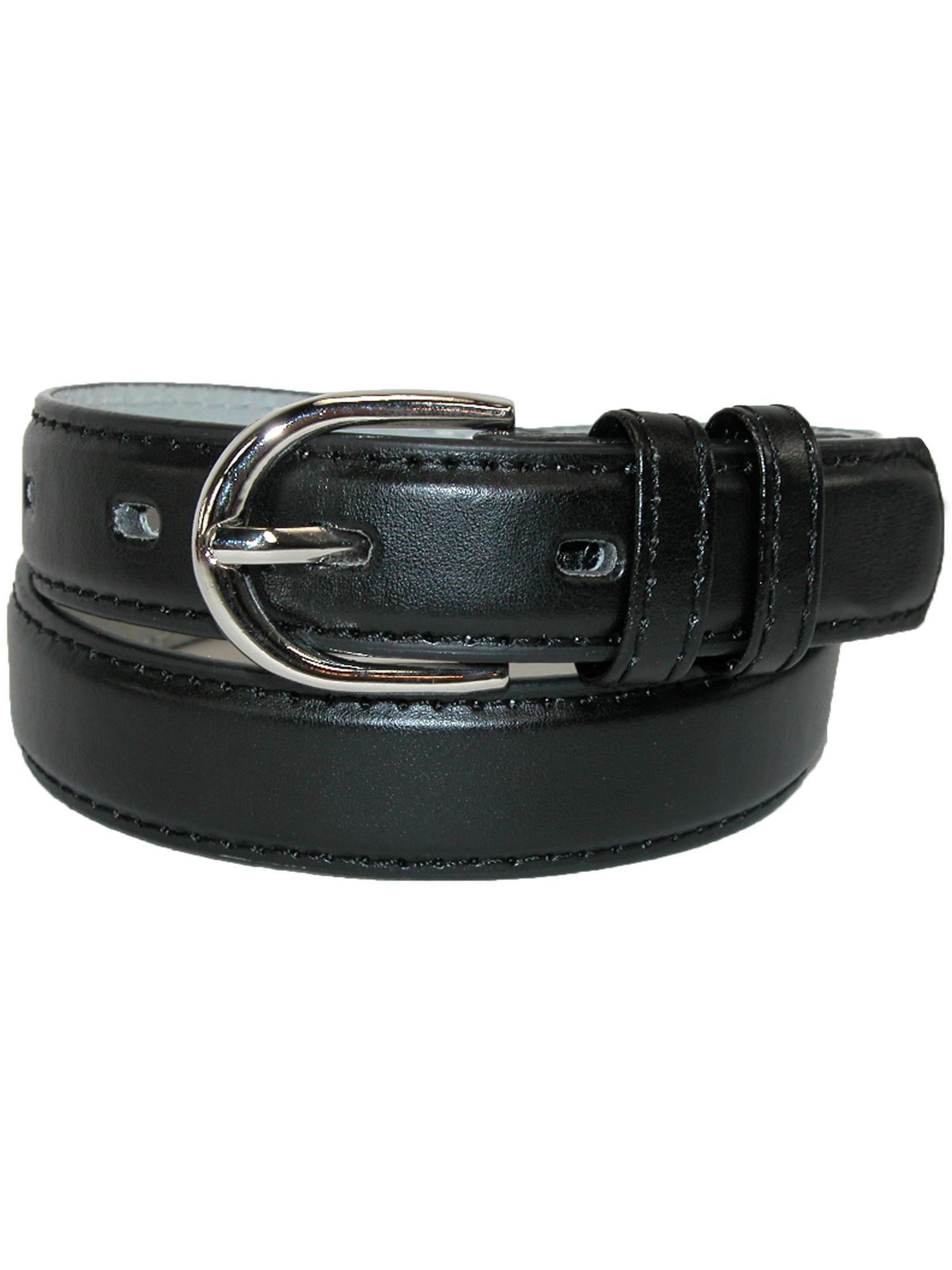 CTM Little Kid's Basic 1 Inch Leather Belt for Toddlers - Walmart.com