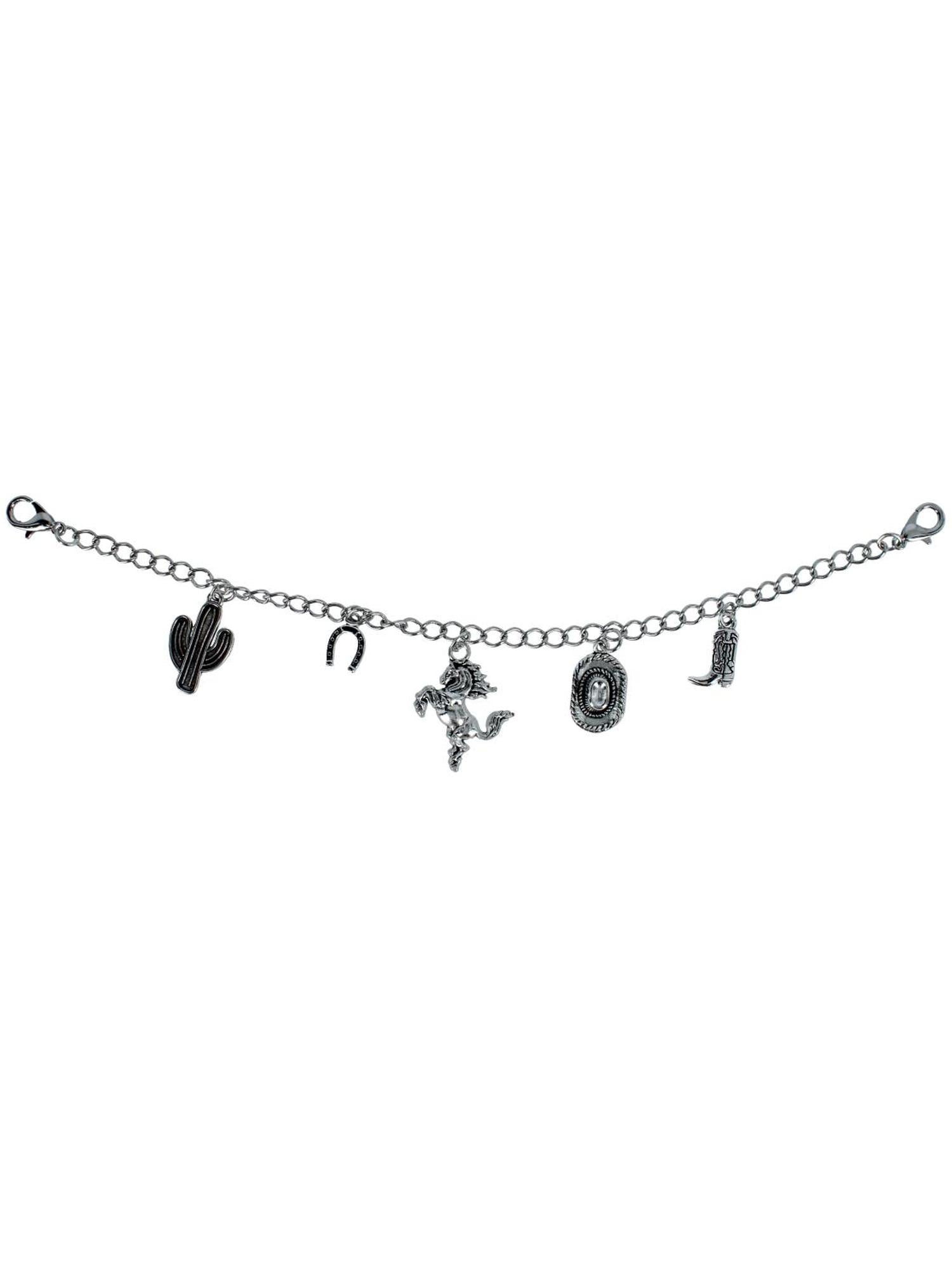CTM Western Cowboy Silver Trucker Hat Chain - Walmart.com