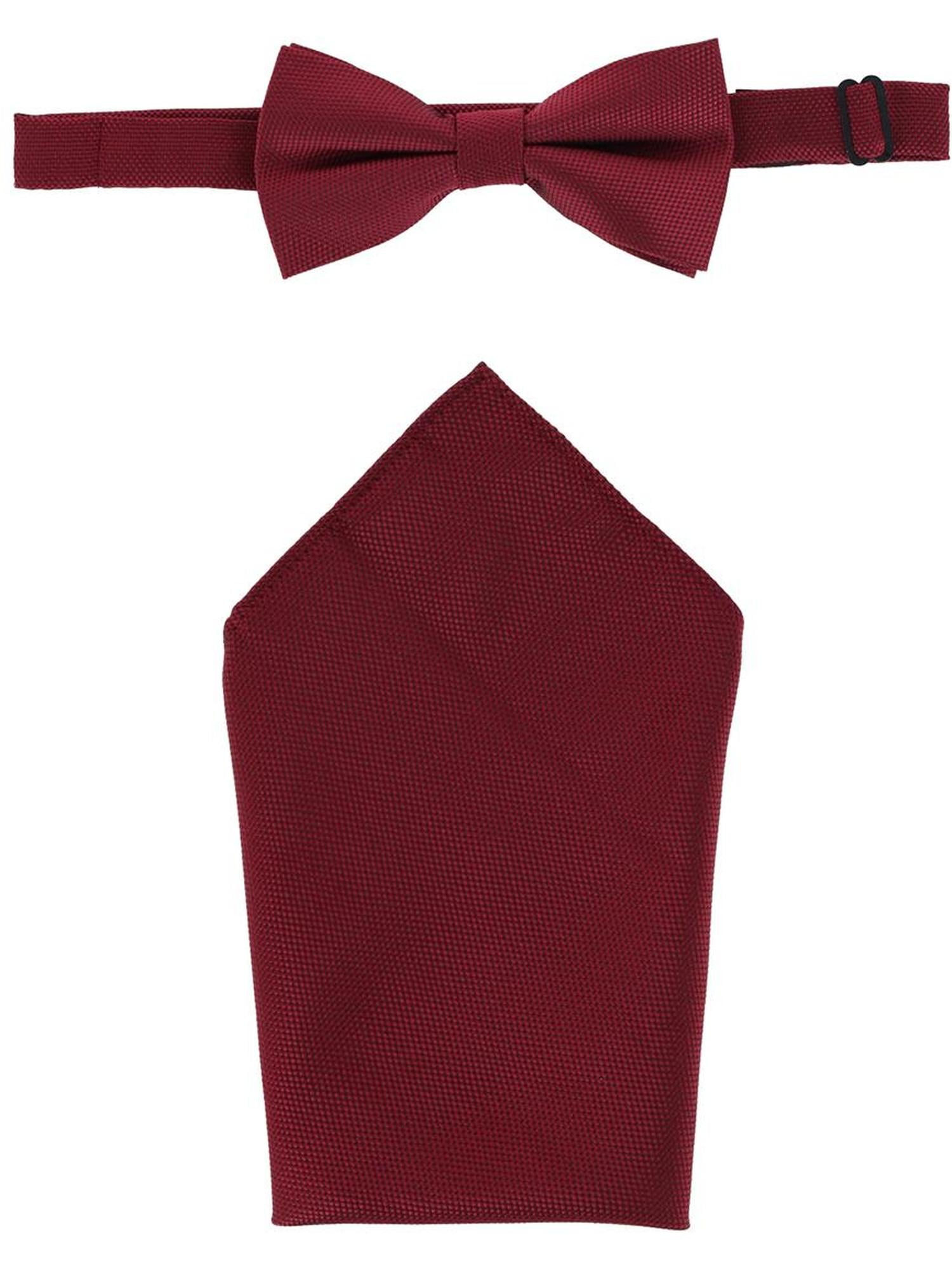 CTM Woven Bow Tie and Handkerchief Set (Men) - Walmart.com