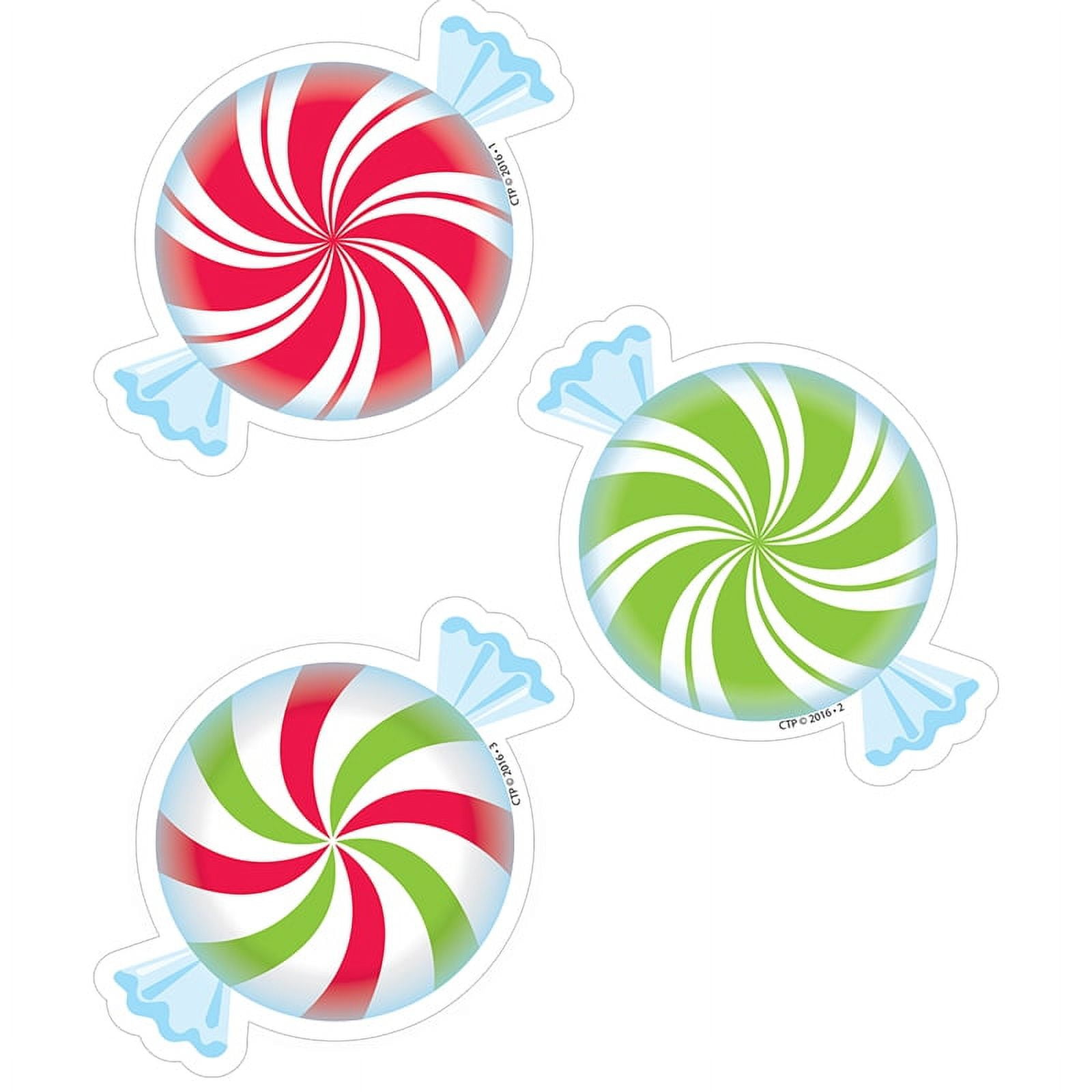 CTP8085 - Peppermint Candies 3" Designer Cut-Outs by Creative Teaching ...