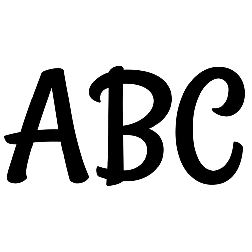 CTP8751 - Stylish Black 2" Uppercase Letter Stickers, 83 Pieces by ...