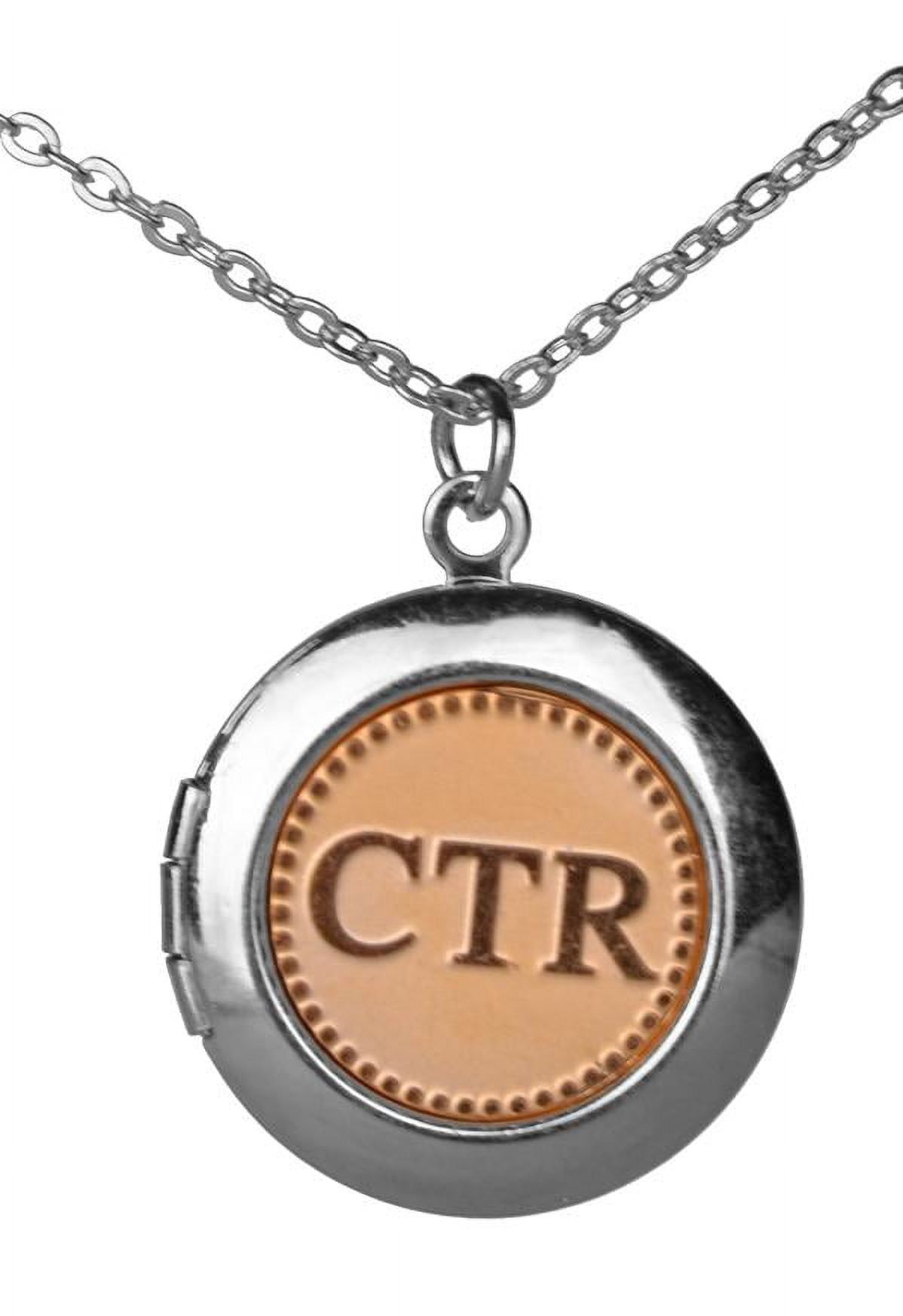 CTR - Necklace - Locket - Two-Tone - Walmart.com
