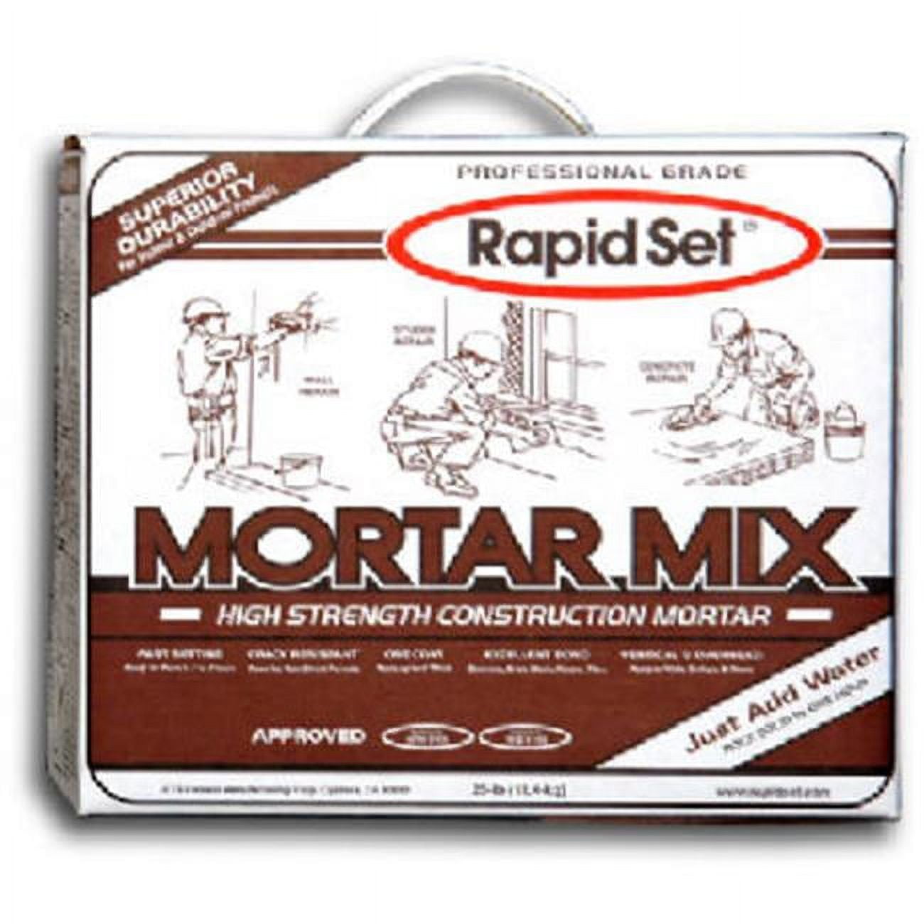 CTS Cement Manufacturing 140012000 25 lbs. Rapid Set Mortar Box ...