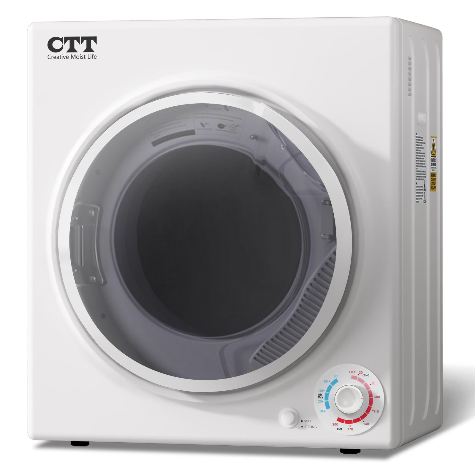 Ctt Tools 3.5 Cu.Ft Portable Dryer, 1500W Electric Clothes Dryer ...