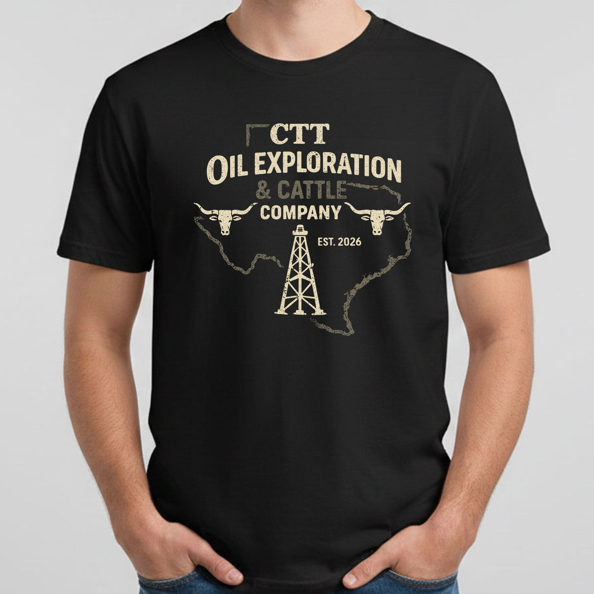 CTT Oil Exploration & Cattle Company T-Shirt – Texas Western Heritage ...