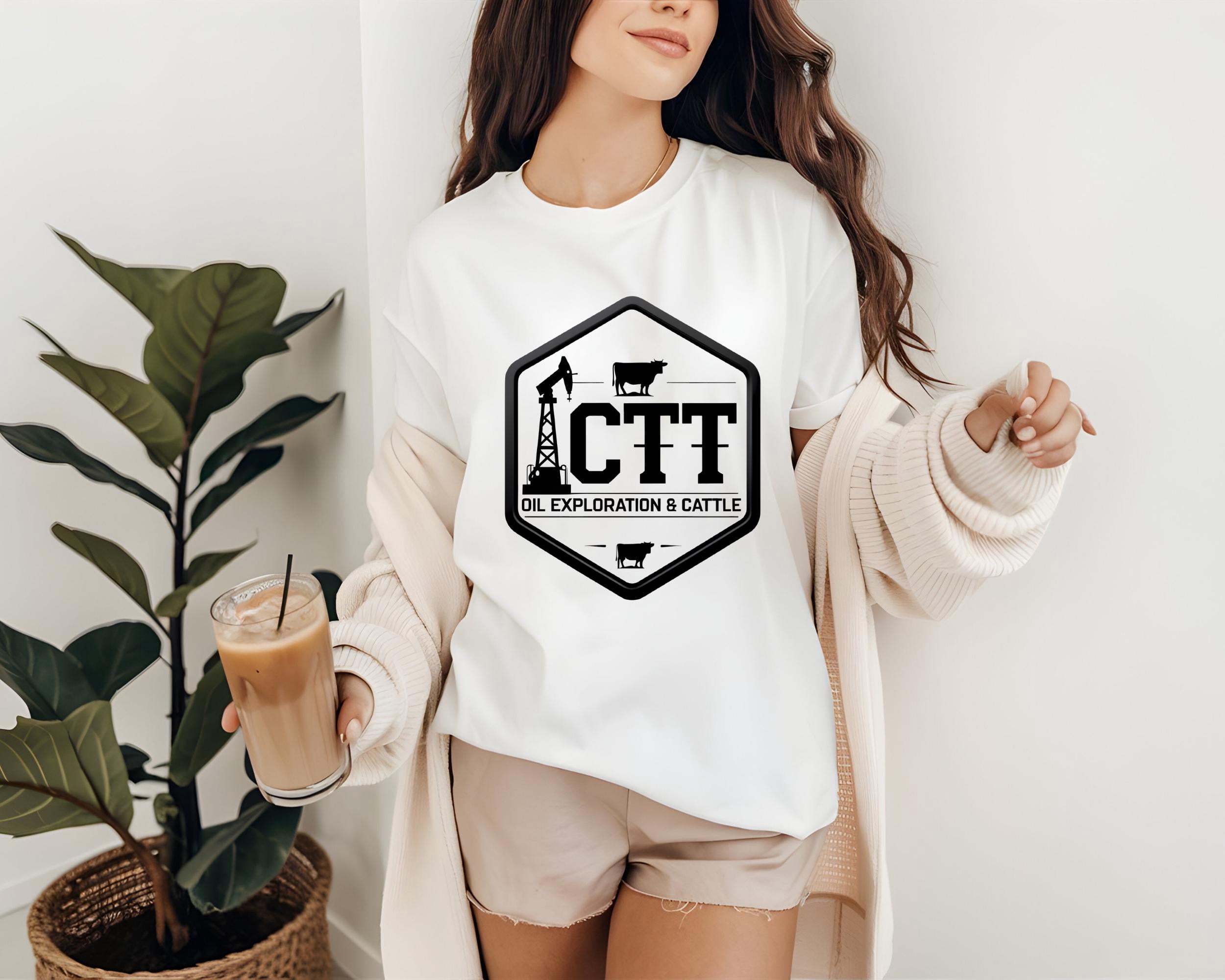 CTT Oil Exploration and Cattle T-Shirt – Oilfield Worker Ranch Life ...