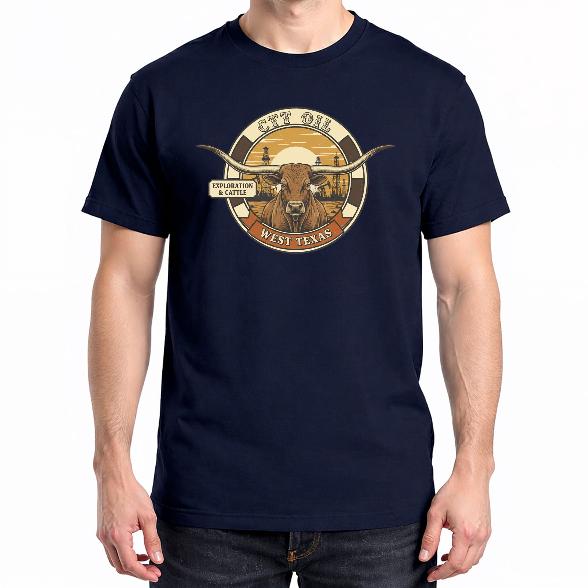CTT Oil Exploration and Cattle T-Shirt - Walmart.com