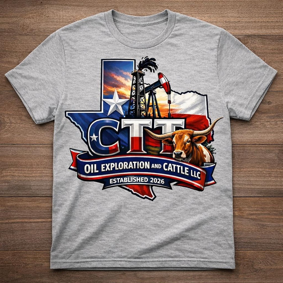 CTT Oil exploration and Cattle LLC Shirt - Walmart.com