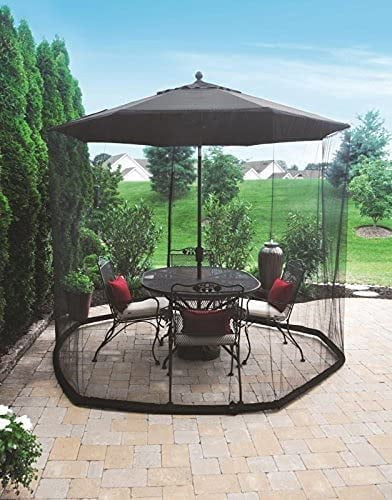 CTUVBIN 9' Table Bug Screen Mesh Black Mosquito Net Canopy Curtains ...