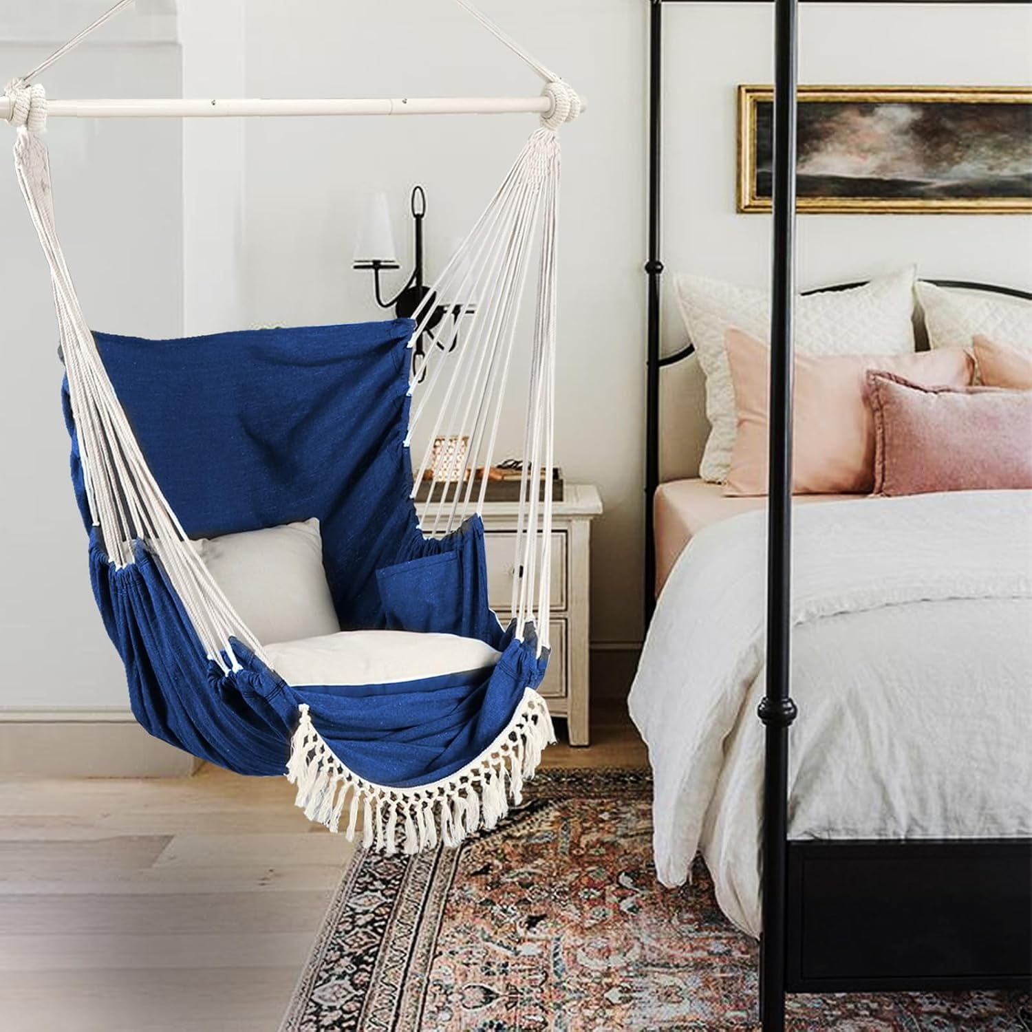 CTUVBIN Hammock Chair Hanging Chair with Foot 2 500lbs Robust Metal ...