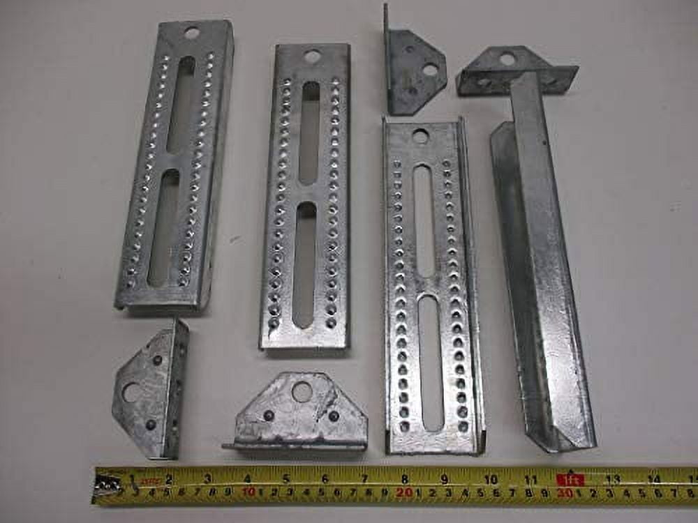 CTW (4) Boat Pontoon Trailer 10" Bolster Bunk Board Adjustable Swivel ...
