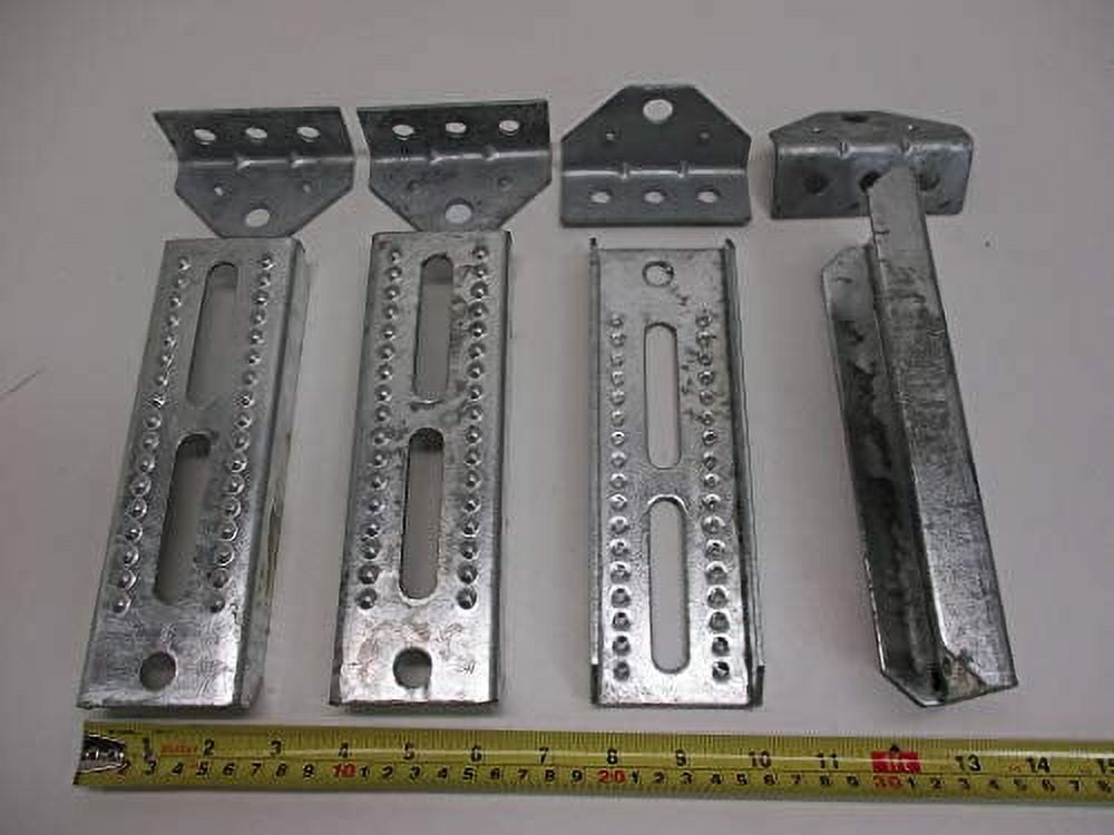 CTW (4) Boat Pontoon Trailer 8" Bolster Bunk Board Adjustable Swivel ...