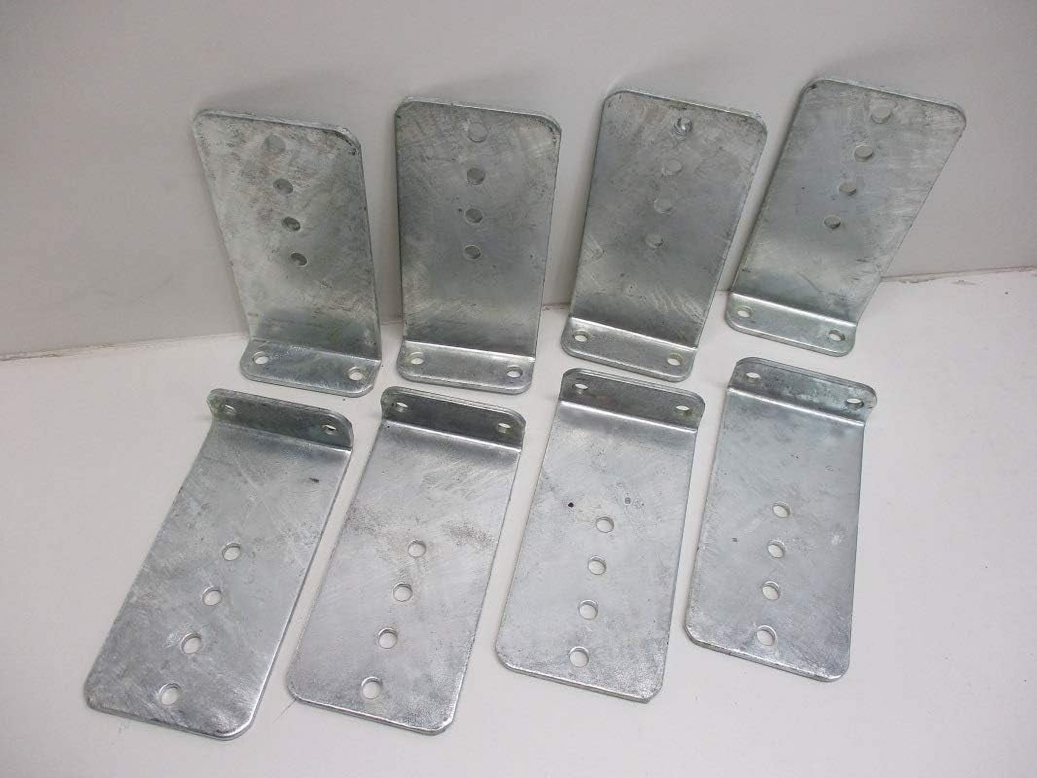 CTW (8) Vertical Pontoon Boat Trailer Bunk Bolster L Brackets / 5" by ...