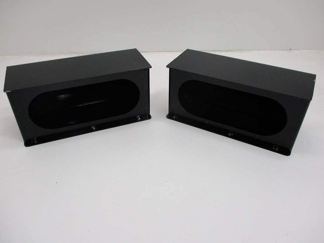 CTW Black Steel Oval Mounting Boxes for 6 inch LED Oval Brake Stop Turn ...