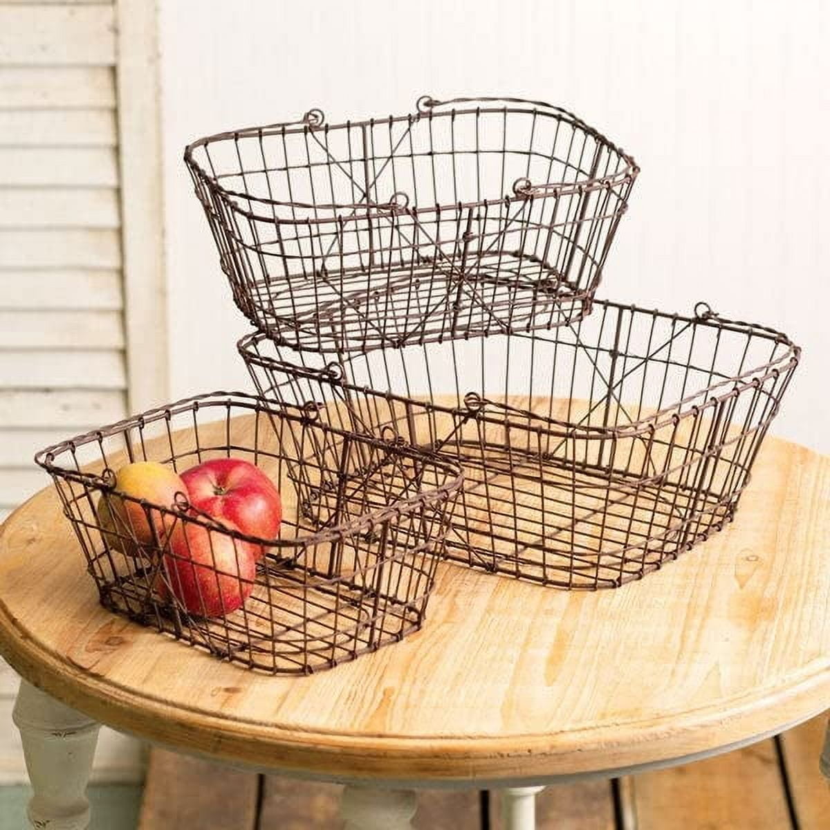 CTW Collection 460312 Set of 3 Matilda Wire Baskets - Walmart.com