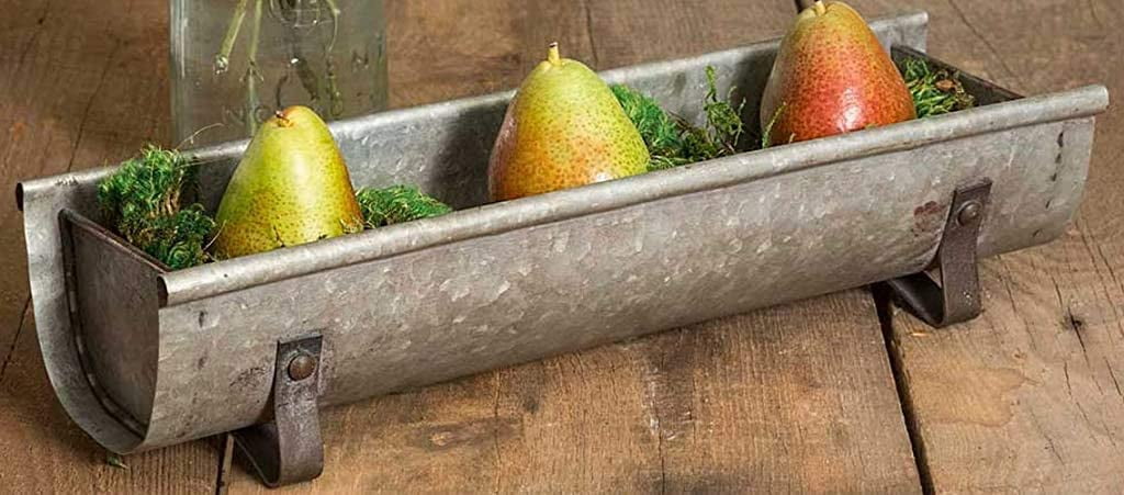 CTW Decorative Metal Chicken Feeder Planter Tray, Gray - Walmart.com