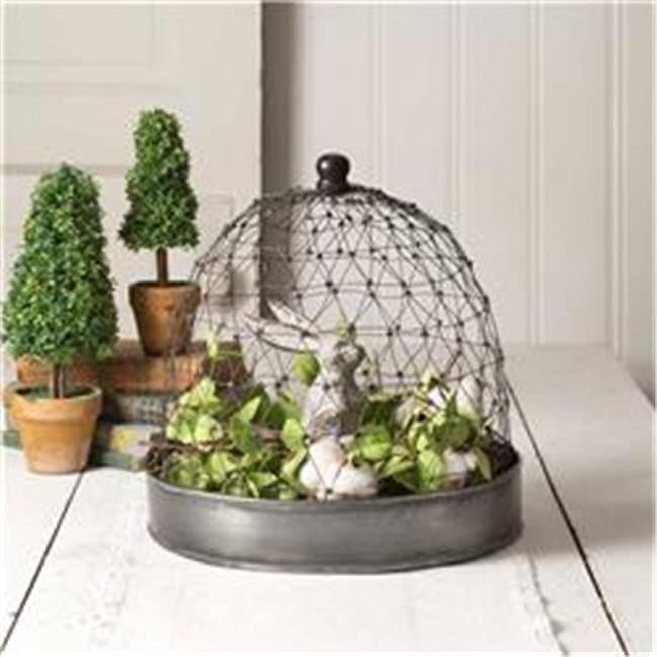 CTW Home 460235 French Chicken Wire Cloche with Tray - Walmart.com