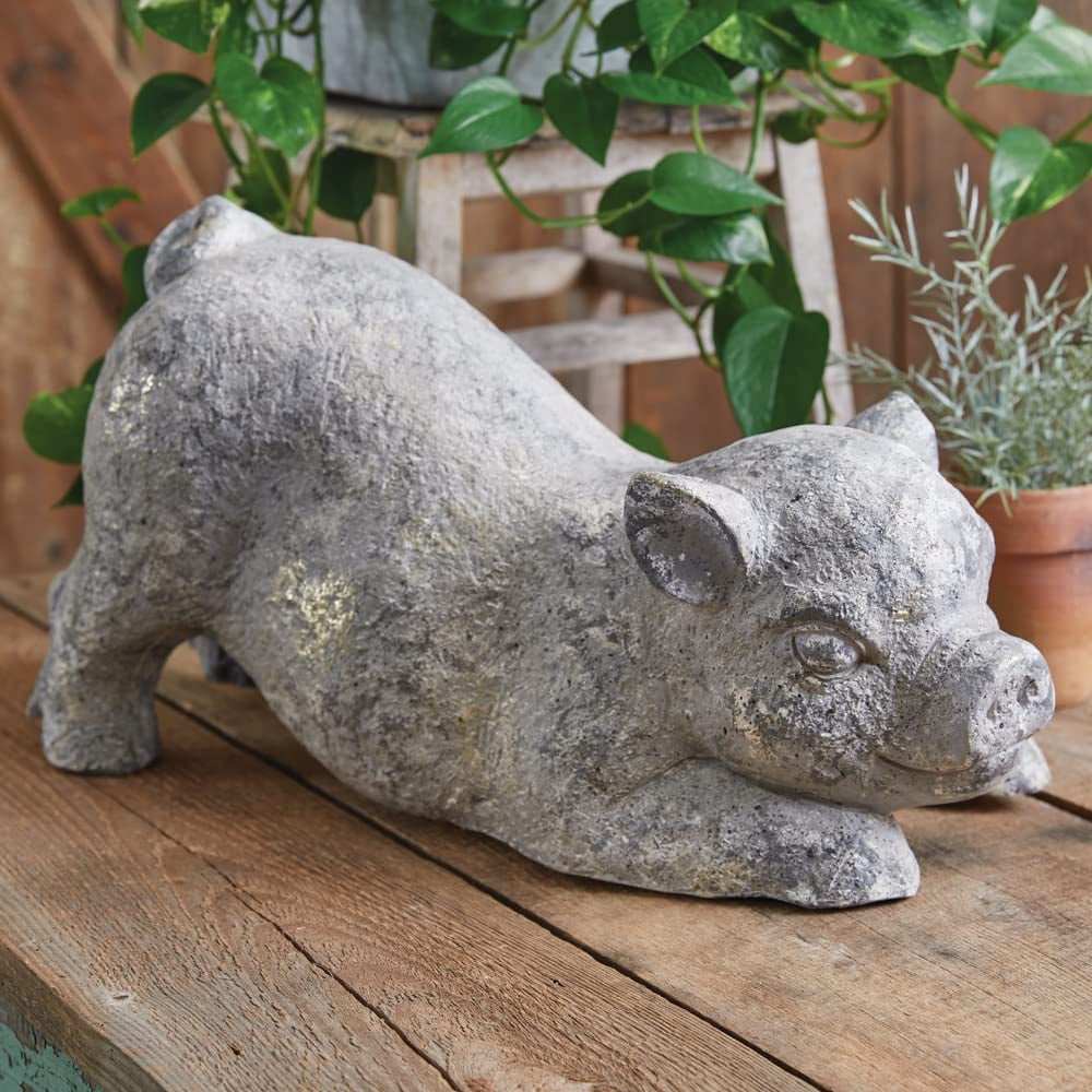 CTW 480019 Playful Piglet Garden Statue, 11-inch Height - Walmart.com