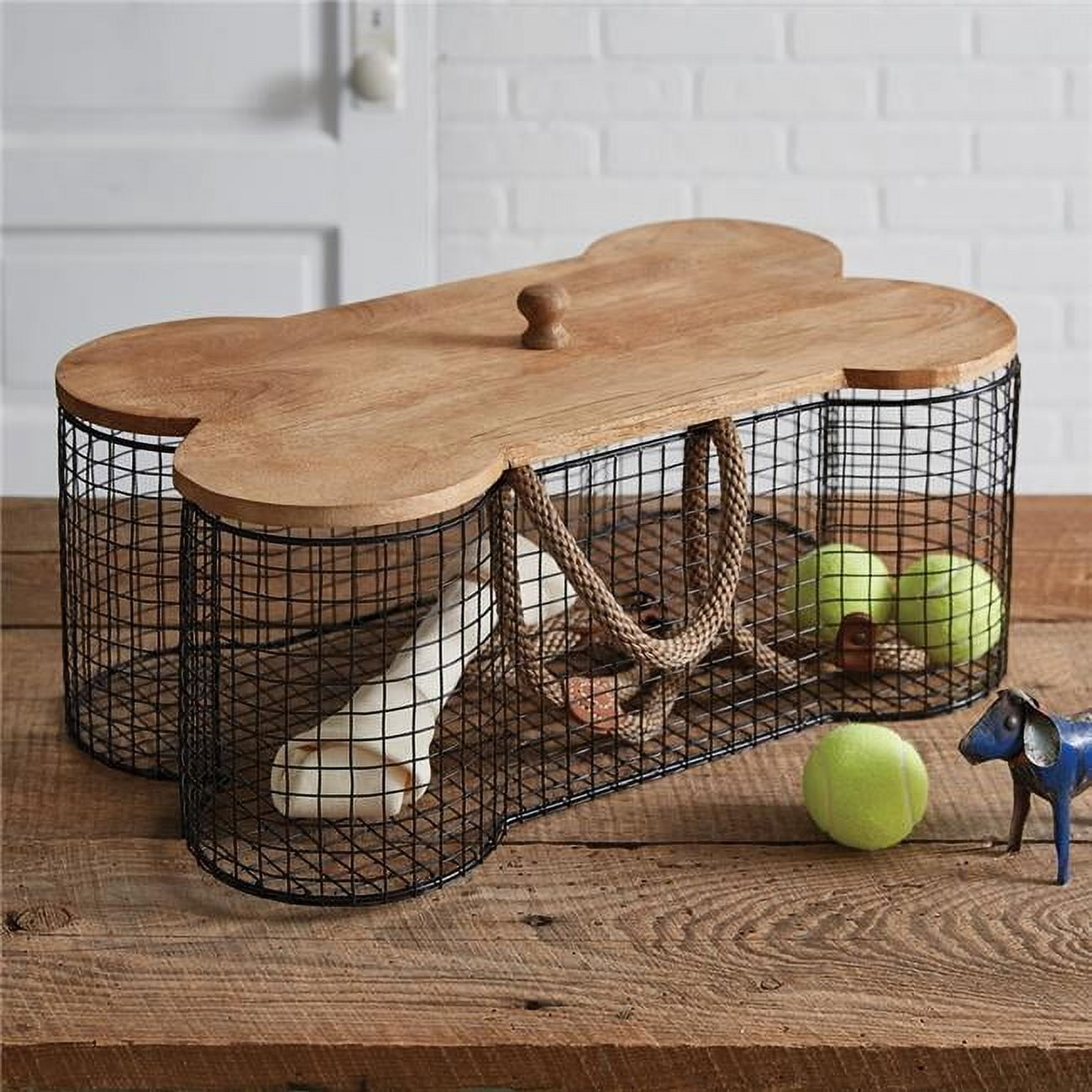 CTW Home Collection 371021 Dog Bone Wire Basket - Walmart.com
