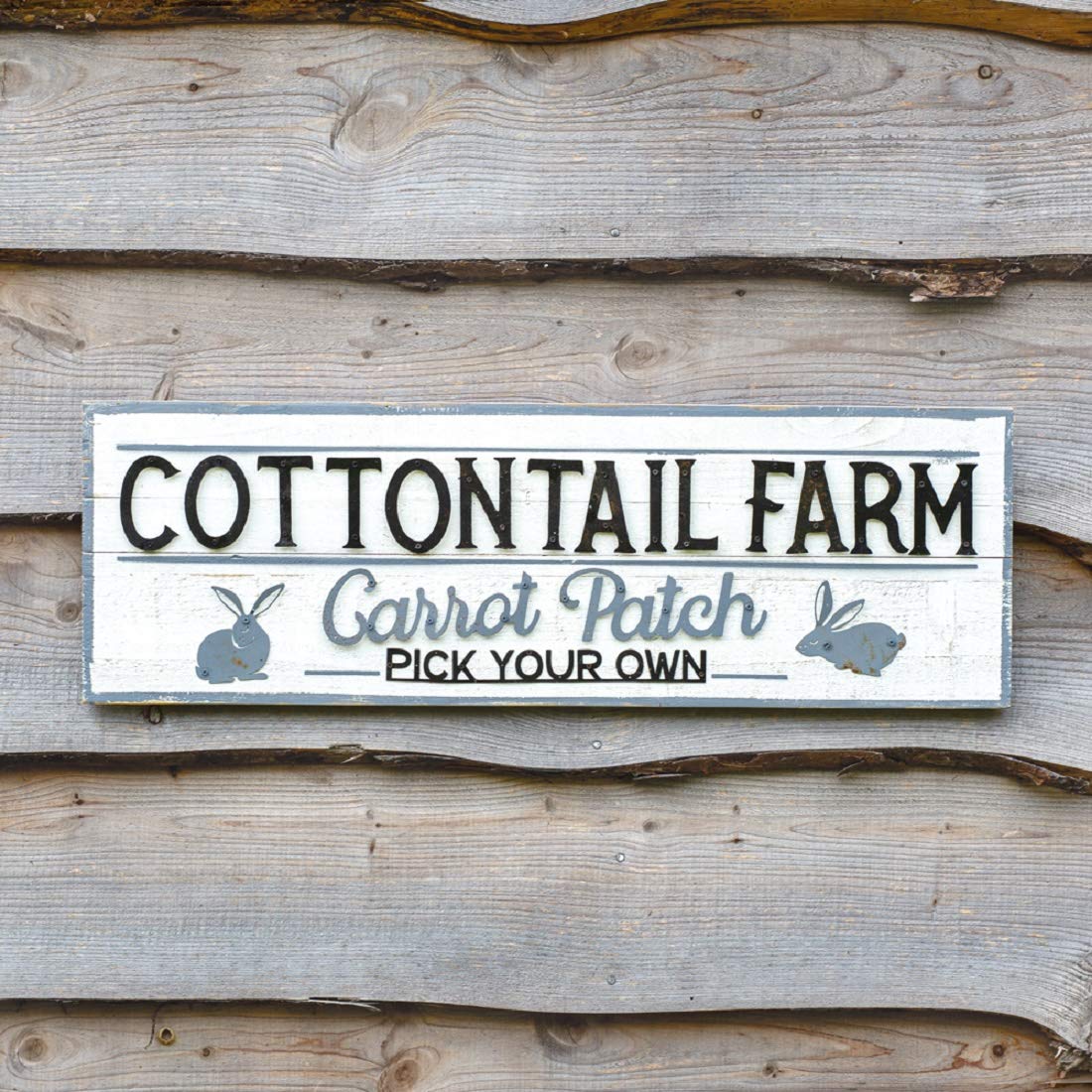 CTW Home Collection 440039 Cottontail Farm Wood Wall Sign - Walmart.com