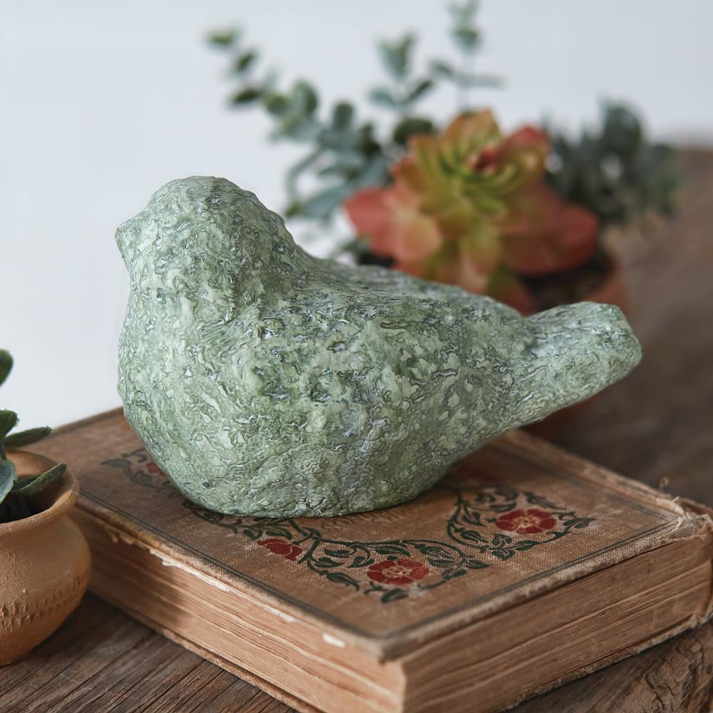 Colonial Tin Works Earthy Bird Figurine, 6-inch Length, Tabletop ...
