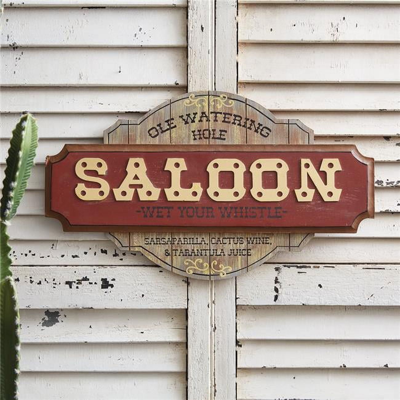 CTW Home Collection 510772 Saloon Wall Sign - Walmart.com
