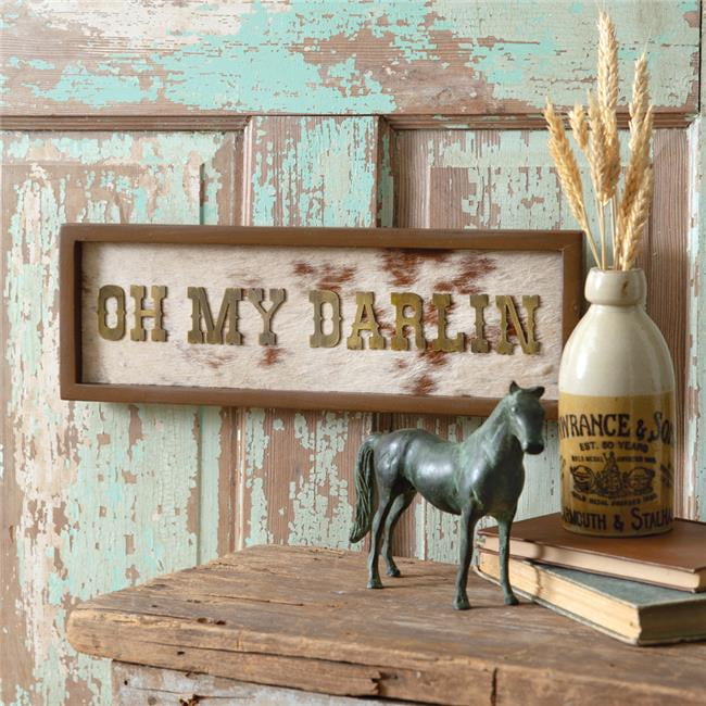 CTW Home Collection 510779 Oh My Darlin Cowhide Wall Decor - Walmart.com