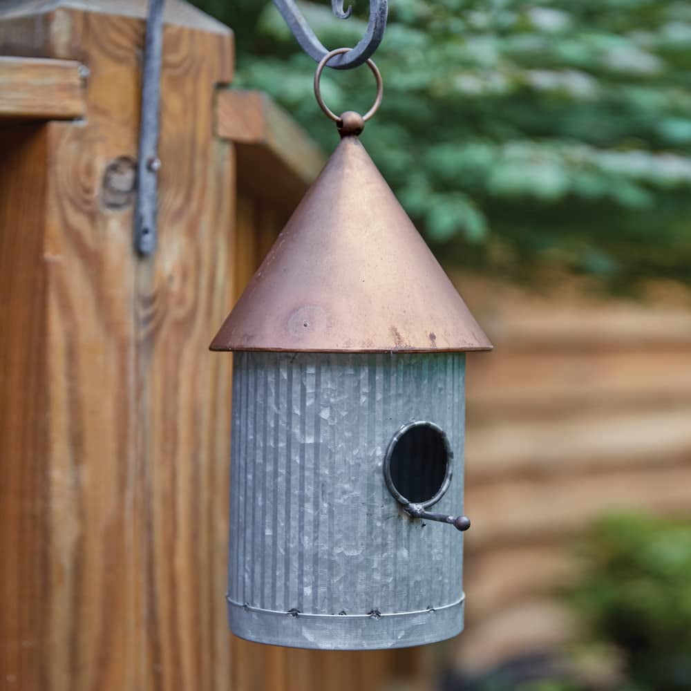 CTW Home Collection Two-Tone Silo Birdhouse, 11.5-inch Height ...