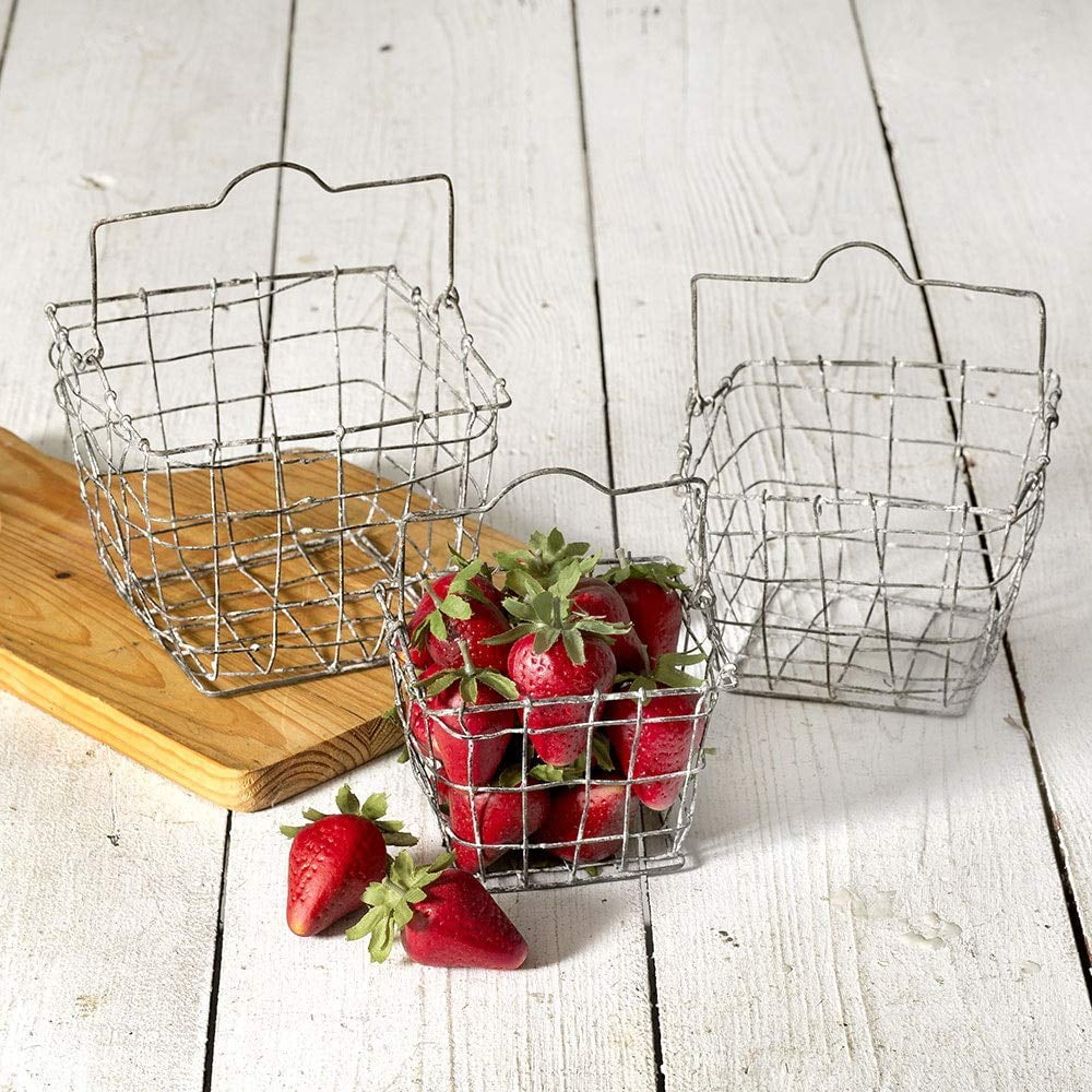 CTW Home Collection Wire Gathering Baskets Set of 3 - Walmart.com