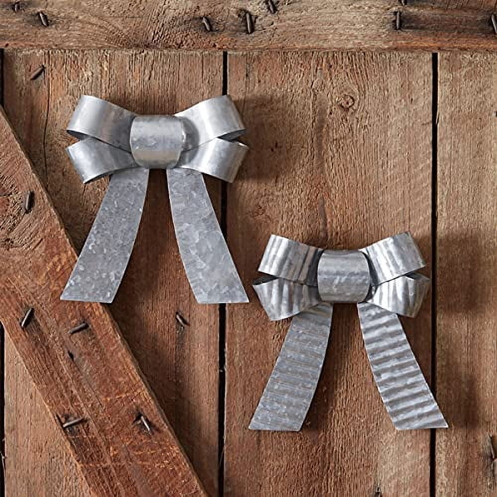 CTW Home 370566 Galvanized Metal Bows - Set of 2 - Walmart.com