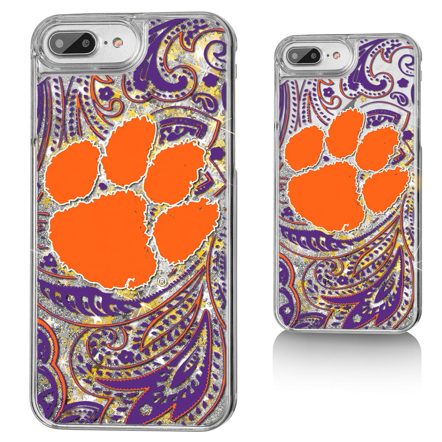 Clemson Tigers iPhone Glitter Paisley Design Case - Walmart.com