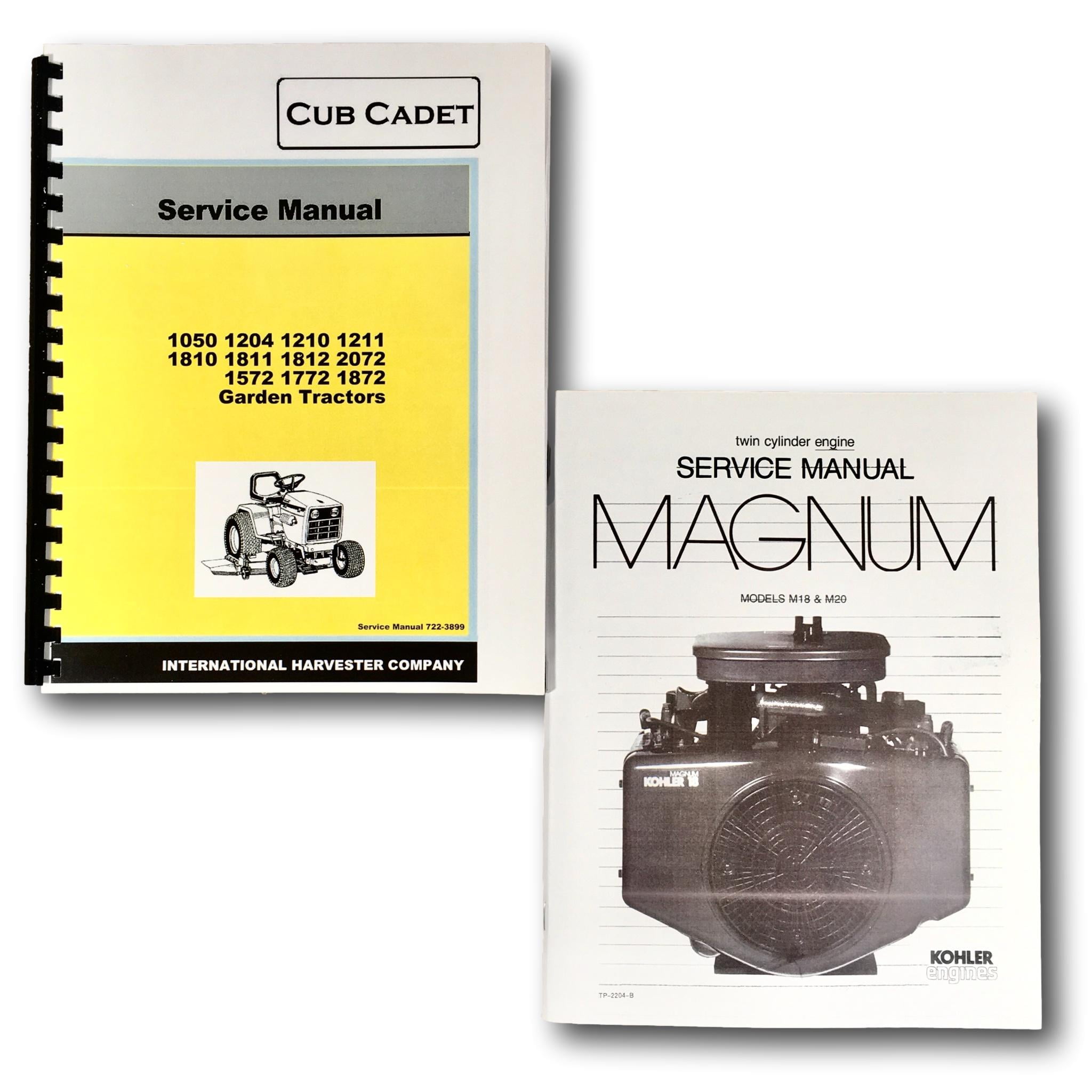 CUB CADET 1810 1811 1812 1872 LAWN GARDEN TRACTOR SERVICE REPAIR MANUAL ...