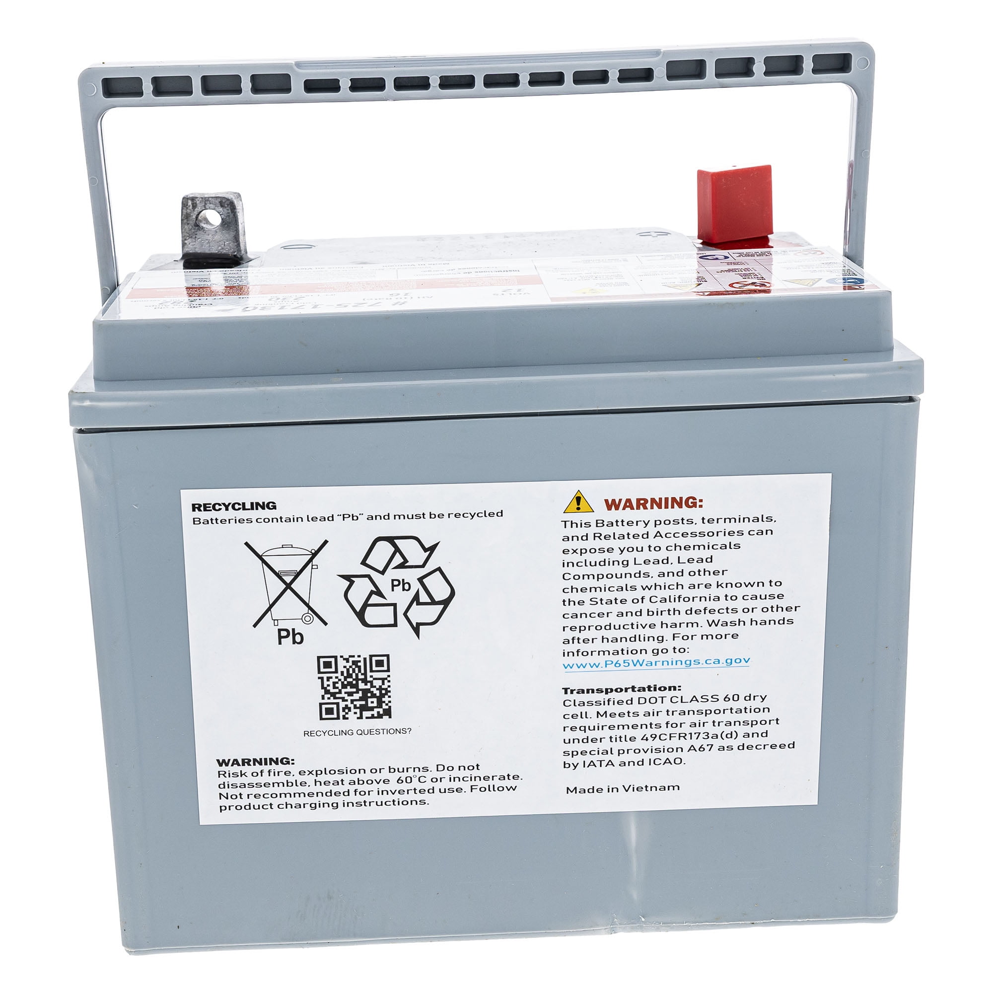 CUB CADET 725P17130 Battery 230 Cca Agm U1 280 Pro 600 KW FAB XT2-LX42 ...