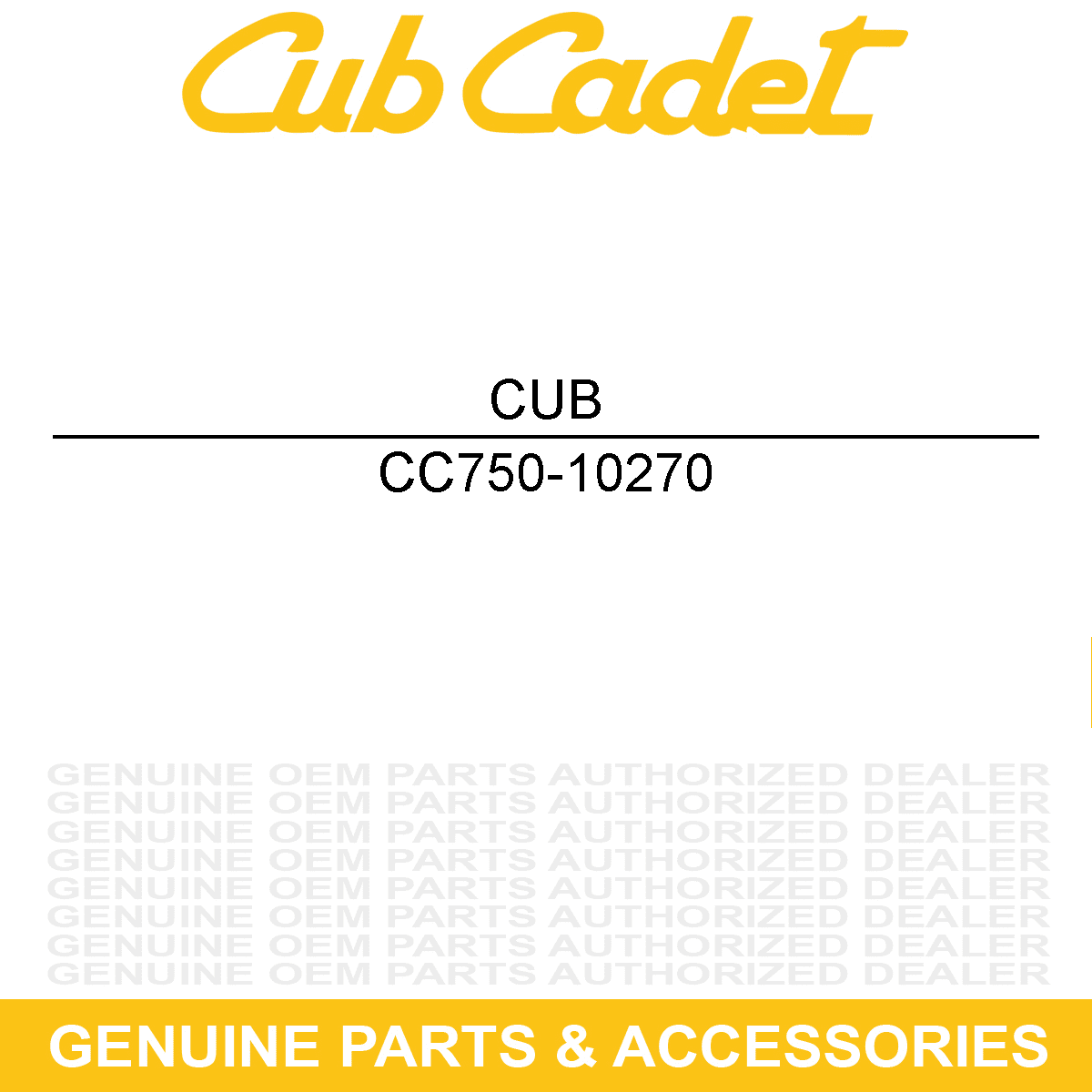CUB CADET 750-10270 Deck Spacer Pro X 600 KW 636 Stand-On Lawn Mowers ...
