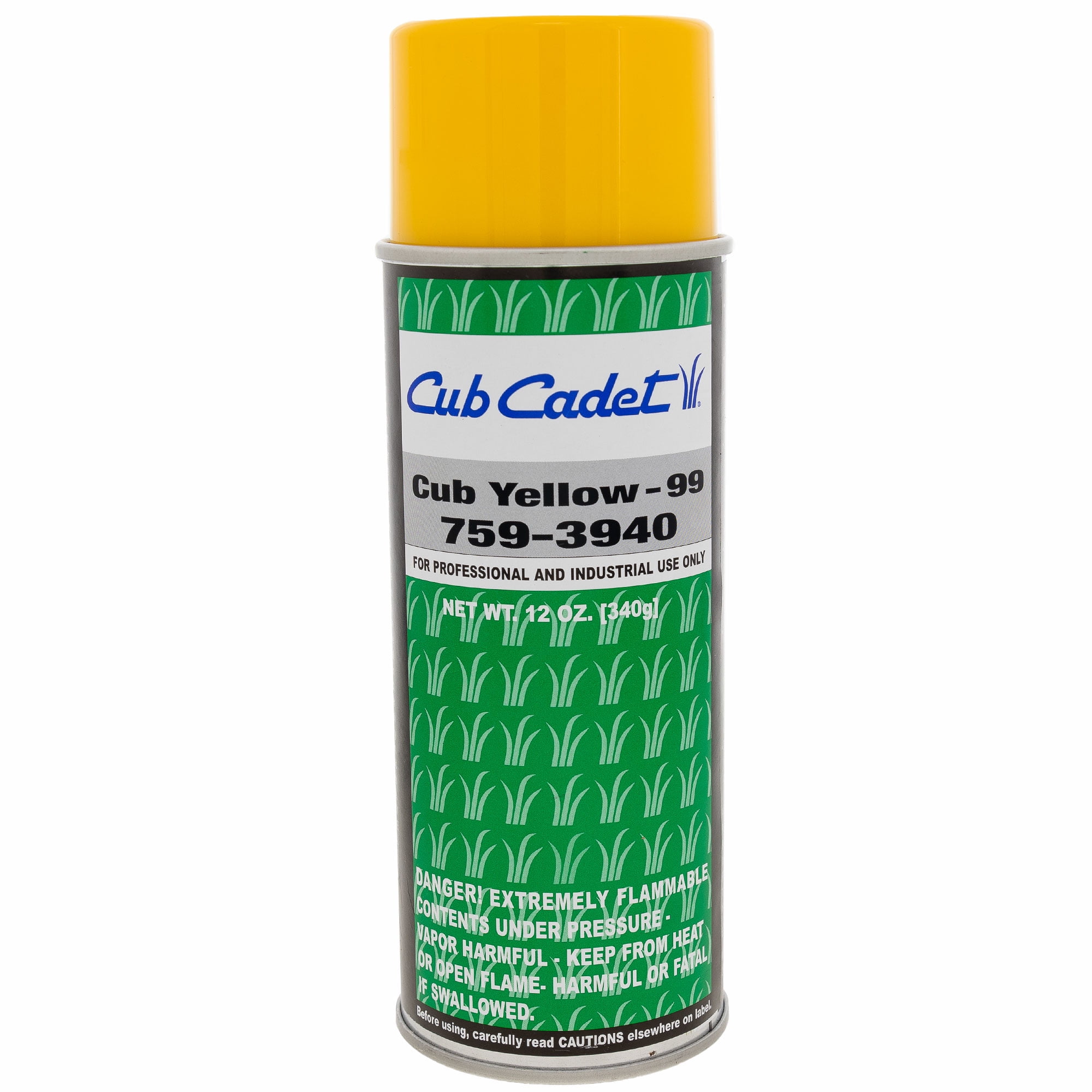 CUB CADET OEM Yellow 99 Spray Paint, 12oz Aerosol Can, Part Number 759 ...