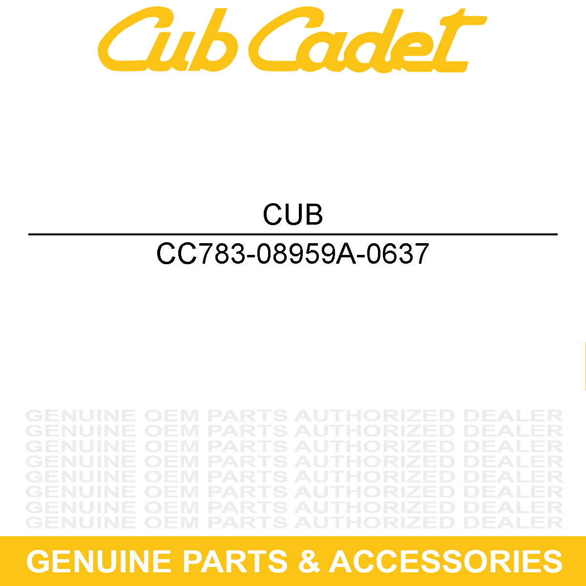 CUB CADET 783-08959A-0637 Black Brake Rod Support Bracket CC30 Hydro ...