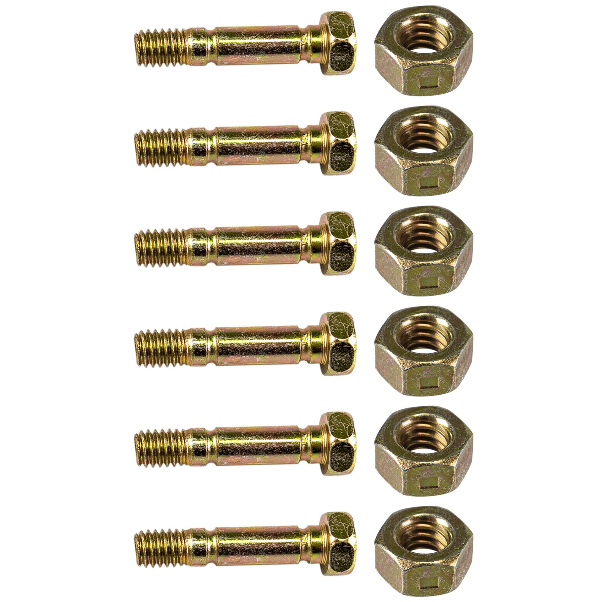 CUB CADET 912-0158 710-0890A 6PK Shear Bolts Hex Nuts Snow Thrower ...