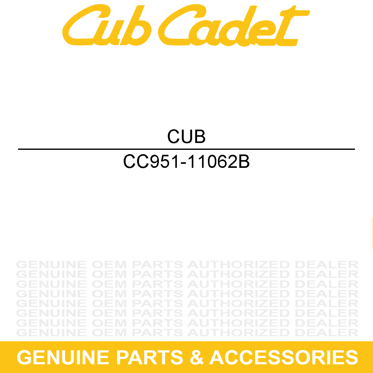 CUB CADET 951-11062B Shortblock Assembly SUC SUB SUA SU Engine 365 265 ...