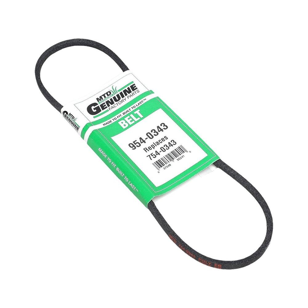 CUB CADET 954-0343 V Belt 3/8 X 31.0 E899E E898O124 E898O E898E123 DE40 ...