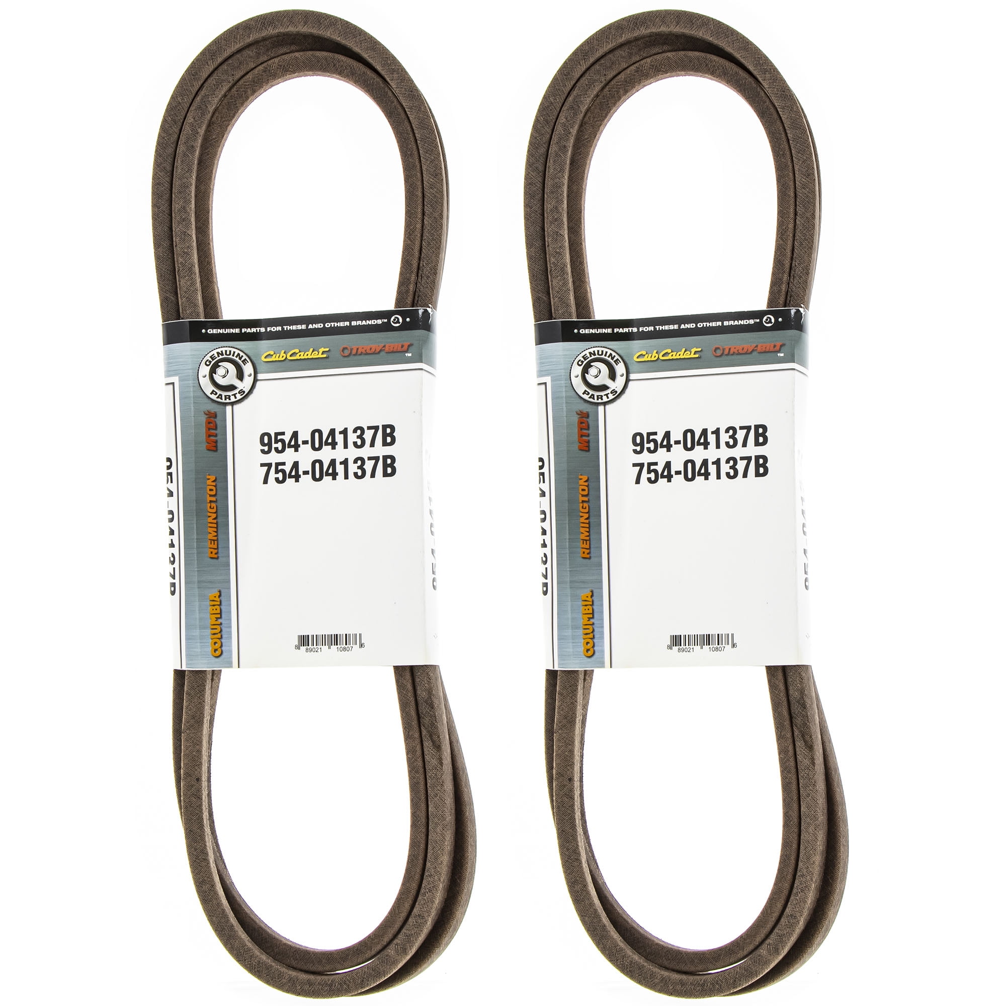 CUB CADET 954-04137B Deck Drive V-Belts 2-Pack RZT42 GT2550 GT2554 Z ...