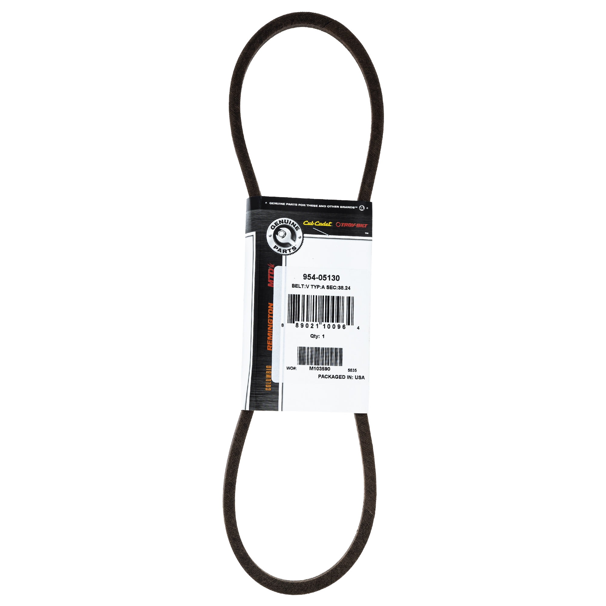 CUB CADET 954-05130 Lower Drive A-Sec V-Belt CC30 H Hydro Mini Rider ...