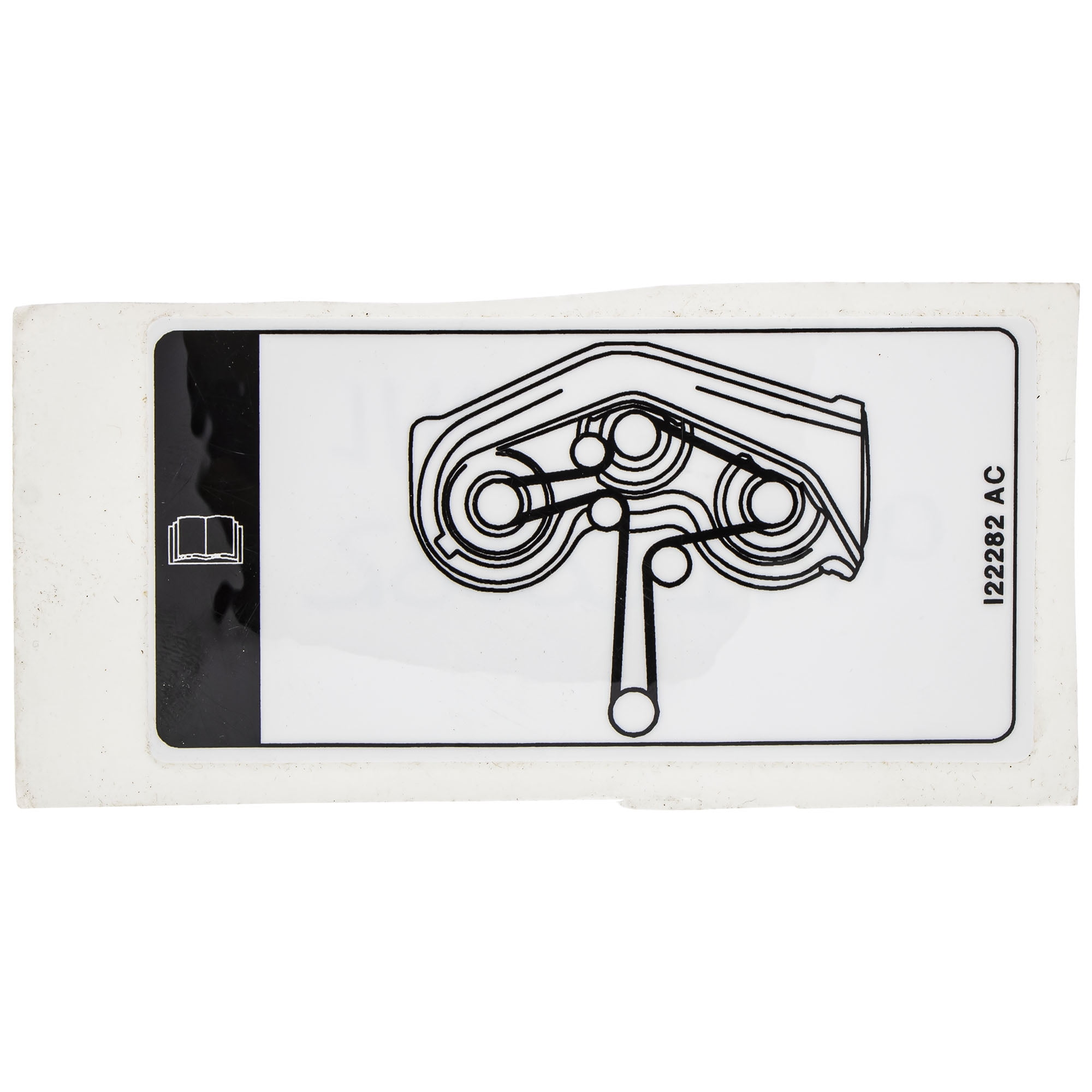 CUB CADET 977I22282 Belt Route Label RZT L50 L54 S50 S54 RZT50 RZT54 ...