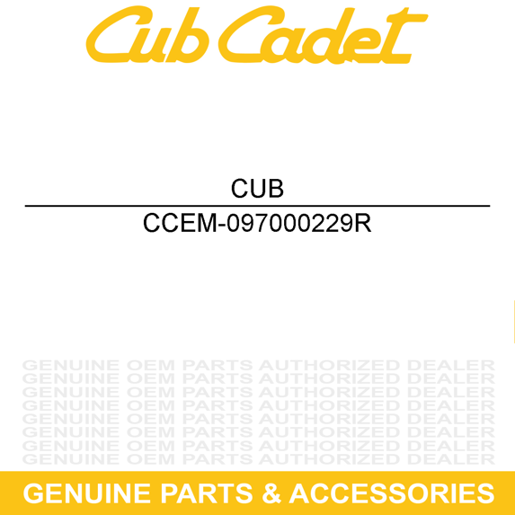 CUB CADET EM-097000229R Valve Breather CS 5720 5220 5018 EM-097000229A ...