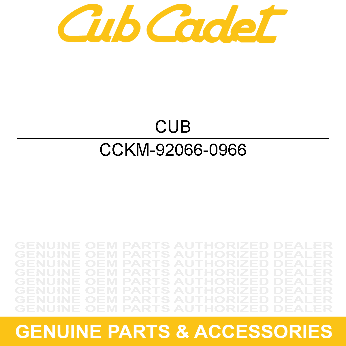 CUB CADET KM-92066-0966 Oil Drain Plug XP Z Wide Tank Stand Self Ride ...
