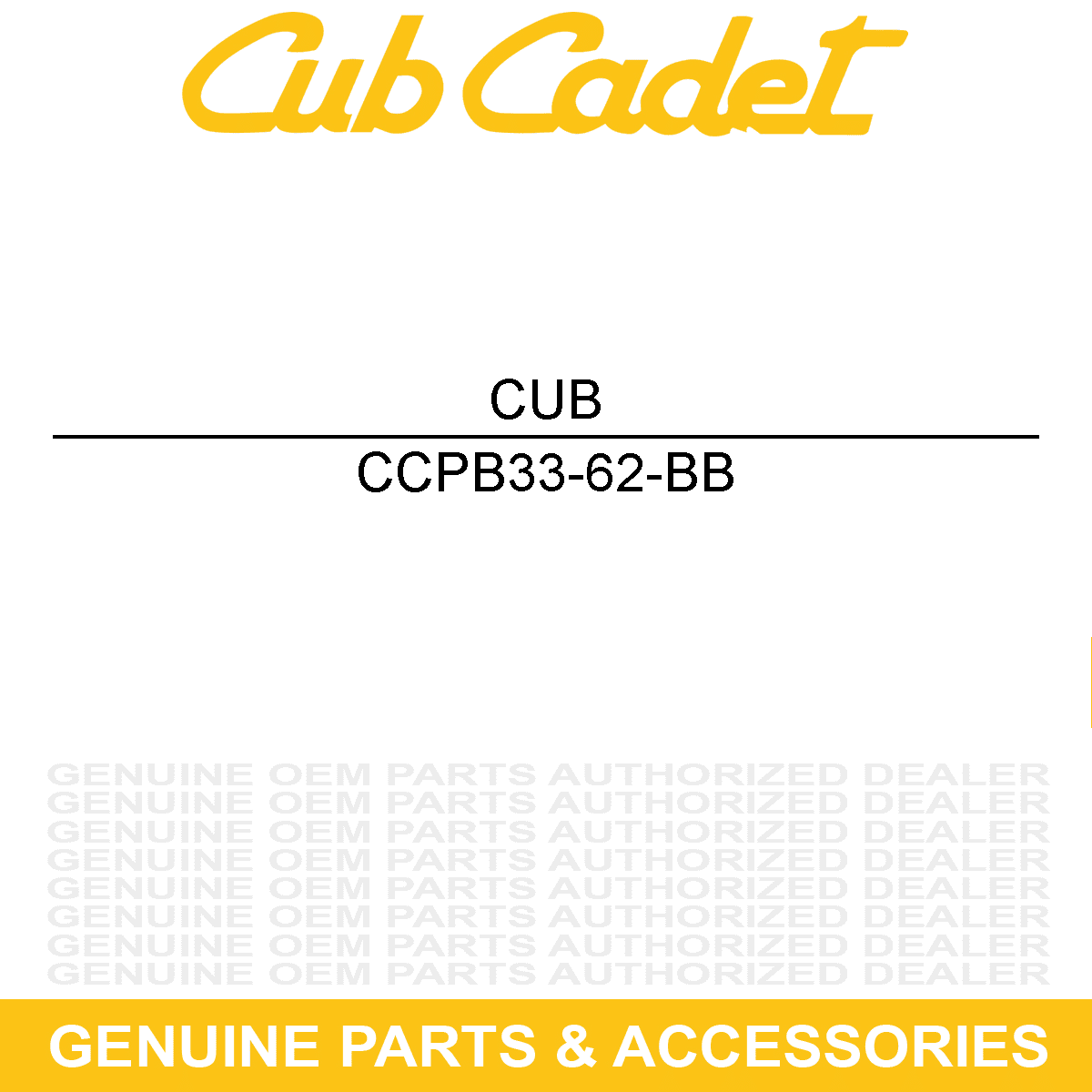CUB CADET PB33-62-BB Clip Challenger CX700 CX500 700 500 4x4 - Walmart.com