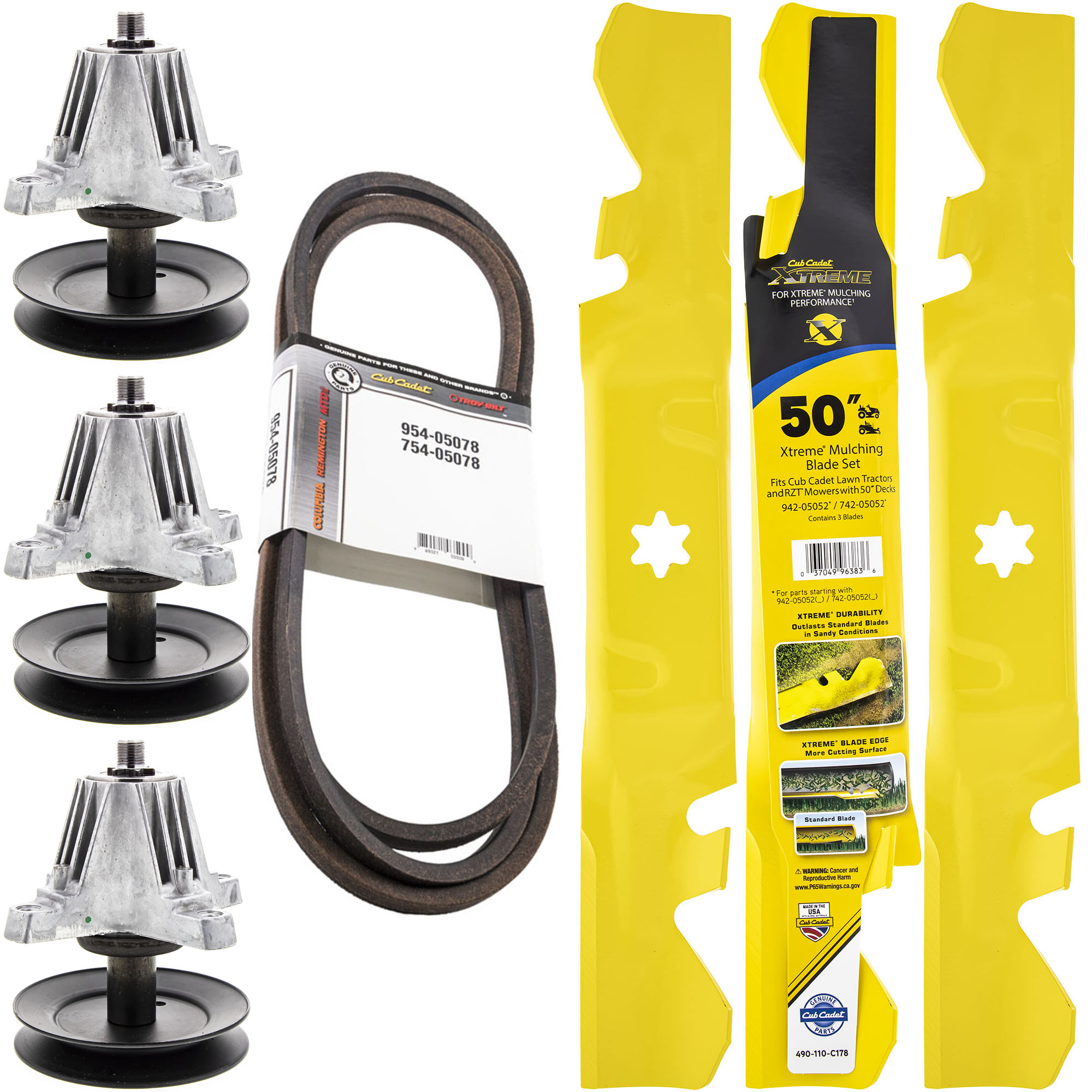 CUB CADET Xtreme Mulching Blade Spindle Belt 918-06980 954-05078 RZT ...
